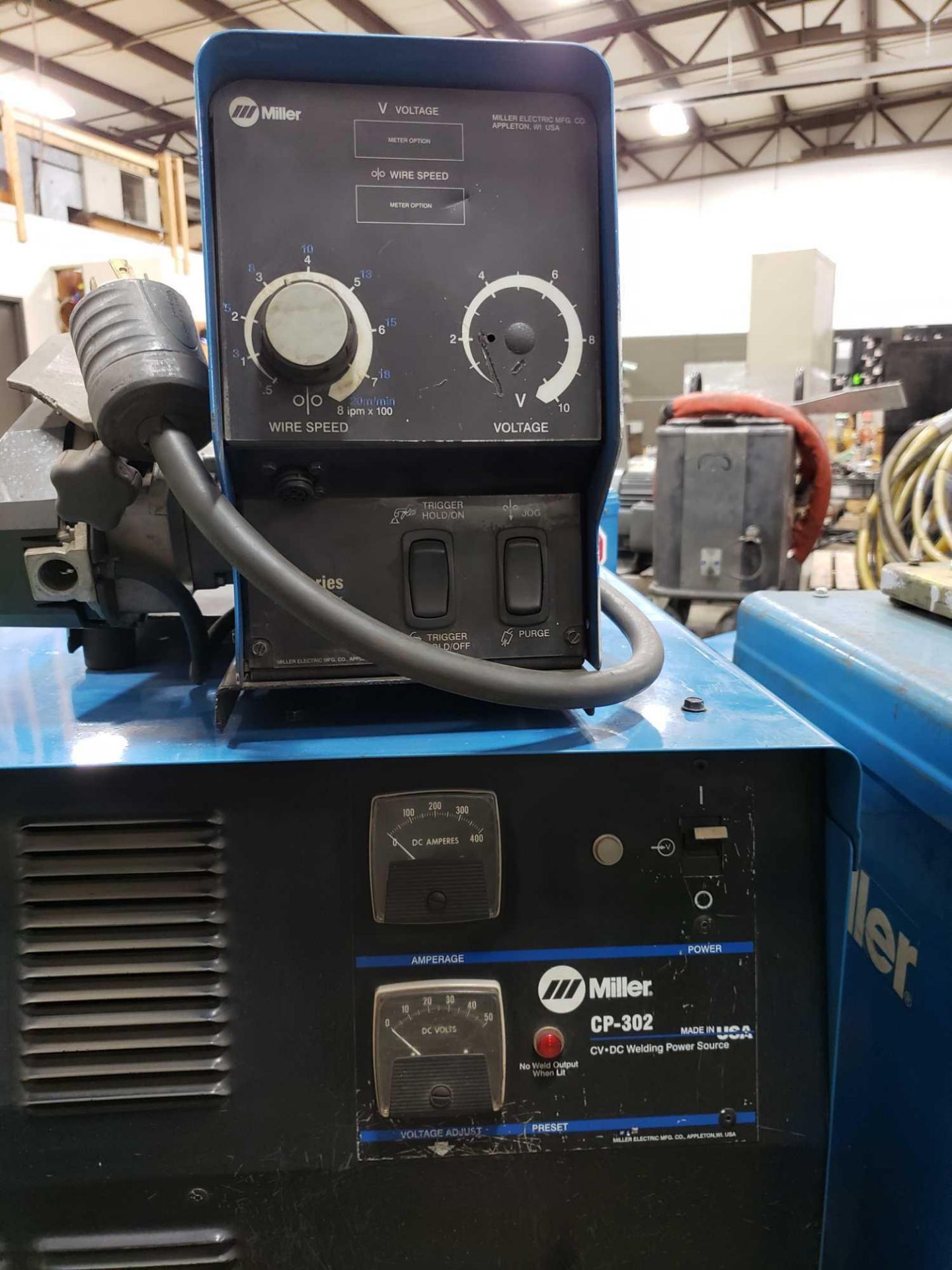 Miller CP-302 CV DC welding power supply with 24v 70 series wire feed ...