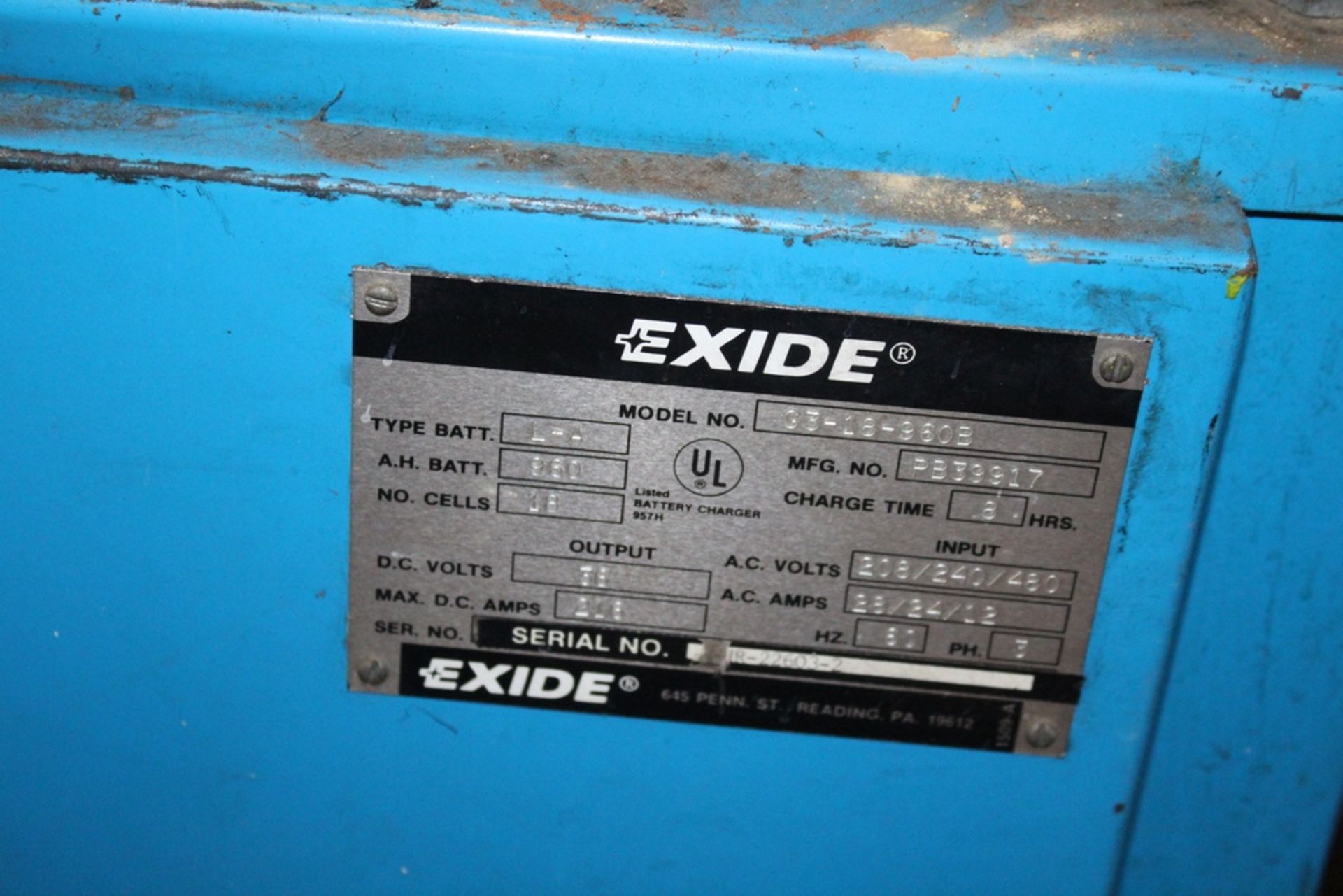 CLARK 2800 LB. MODEL TM15 ELECTRIC FORKLIFT TRUCK, S/N TM247-841-6846FB ...