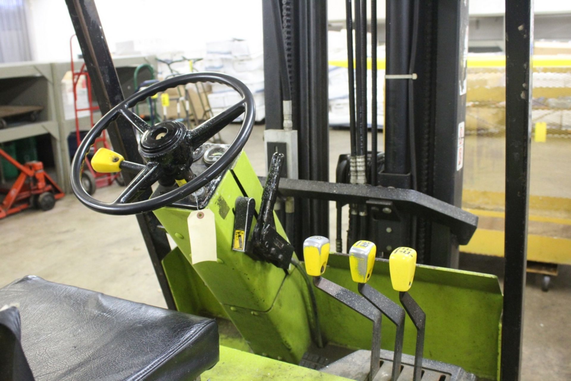 CLARK 2800 LB. MODEL TM15 ELECTRIC FORKLIFT TRUCK, S/N TM247-841-6846FB ...