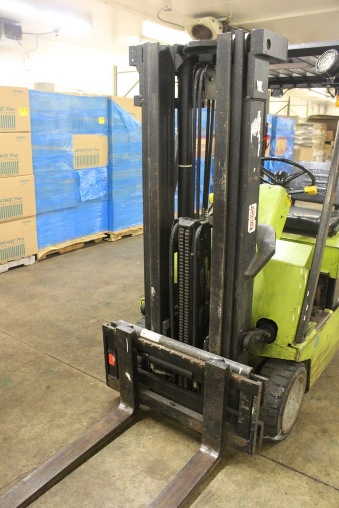 CLARK 2800 LB. MODEL TM15 ELECTRIC FORKLIFT TRUCK, S/N TM247-841-6846FB ...