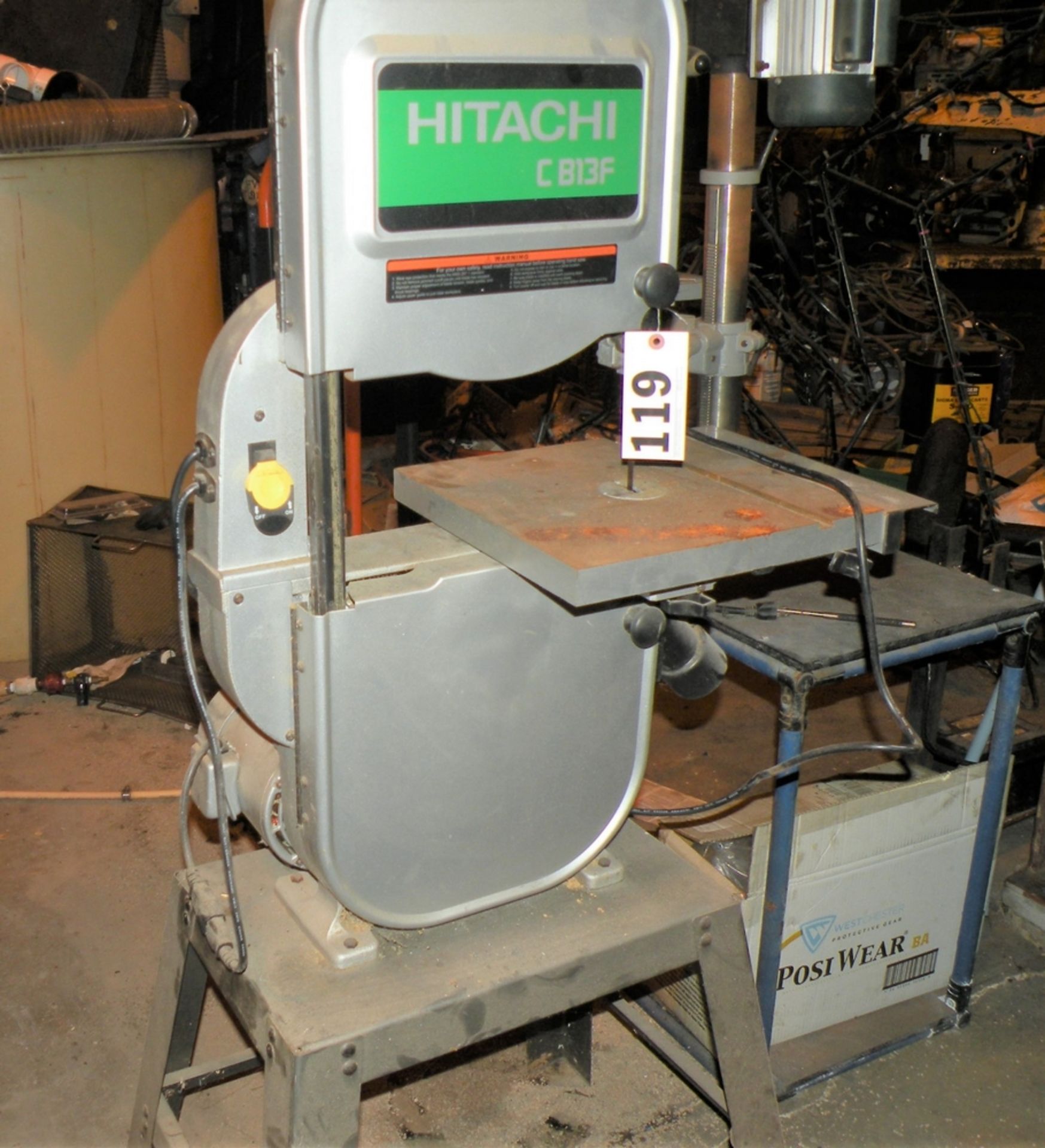 Hitachi 12" Vertical Bandsaw, Mdl CB13F, 110V (S Fulton, TN) (Loading $25)