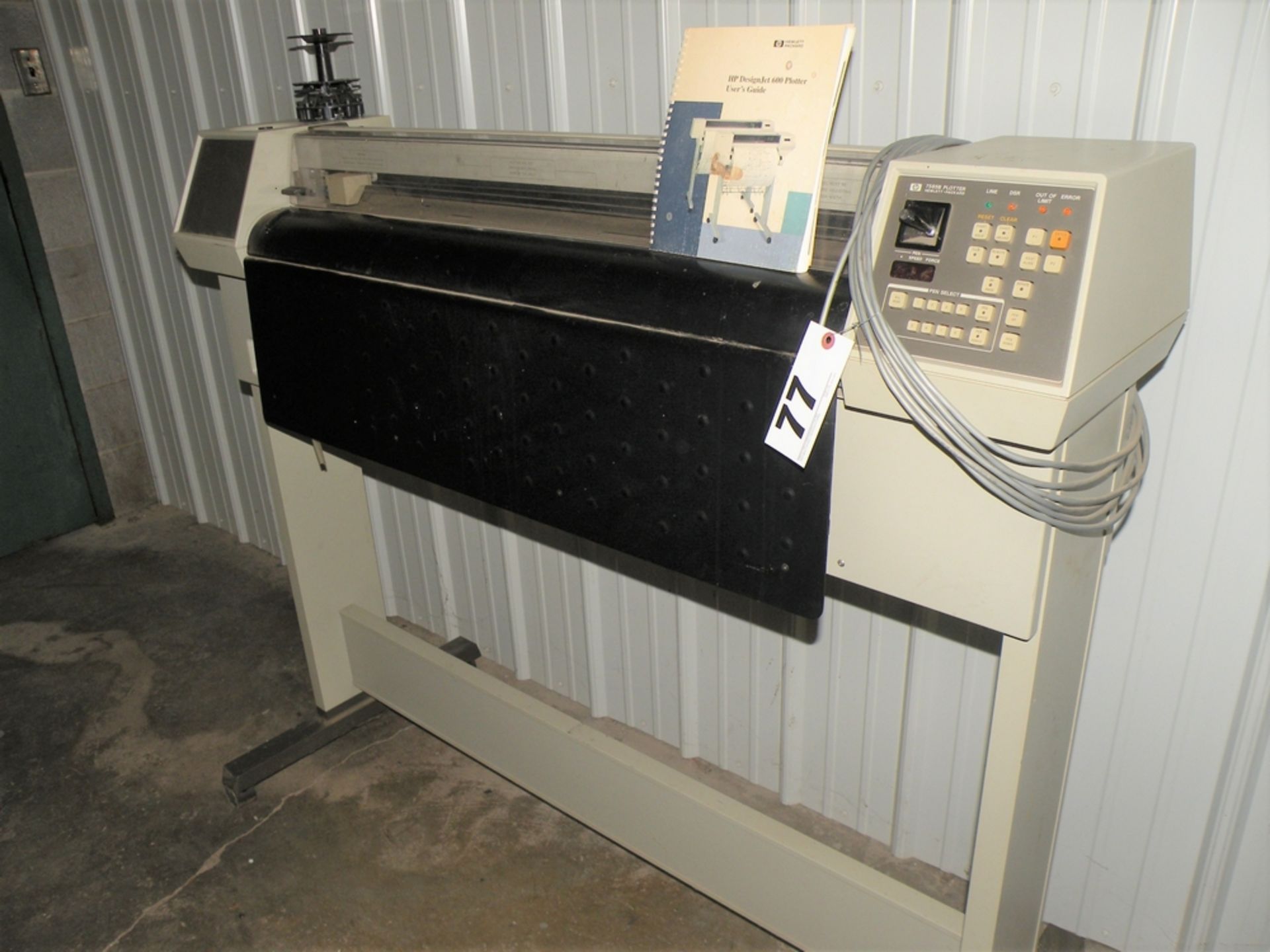 HP Design Jet 600 Plotter, Model 7585B (S Fulton, TN)