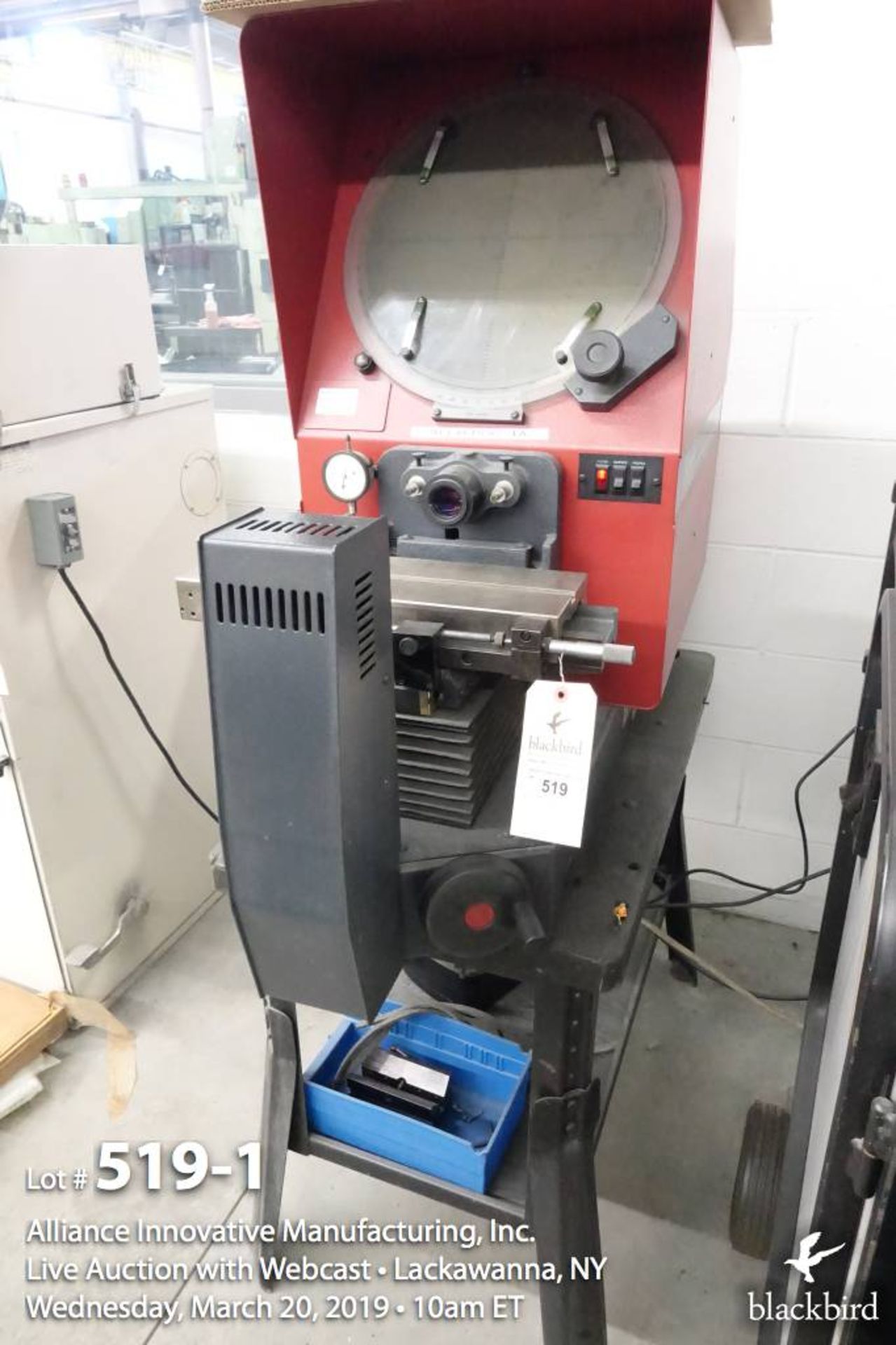 Starrett Sigma optical comparator model HB350, horizontal bench type ...