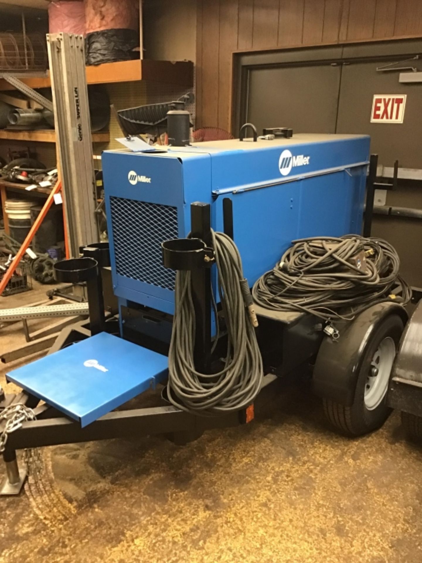 Trailer mounted miller trailblazer 44G, Constant current AC/DC arc ...