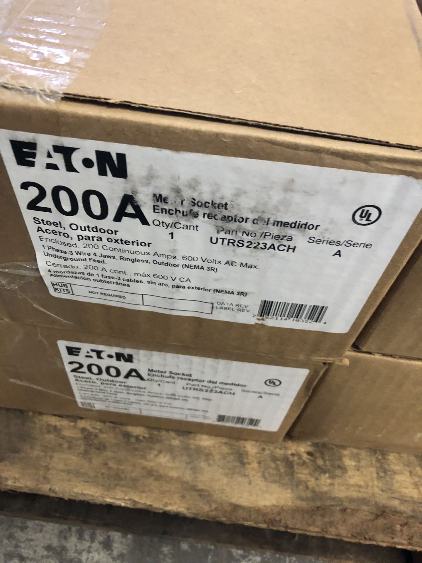 PALLET OF (18) EATON 200A METER SOCKET P#UTRS223ACH