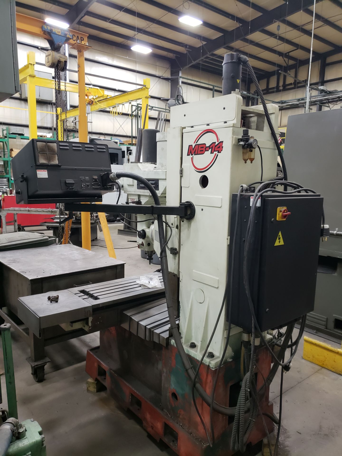 FRYER CNC MILLING MACHINE, MODEL MB-14, TABLE SIZE- 16"X54", 5 HP, S ...