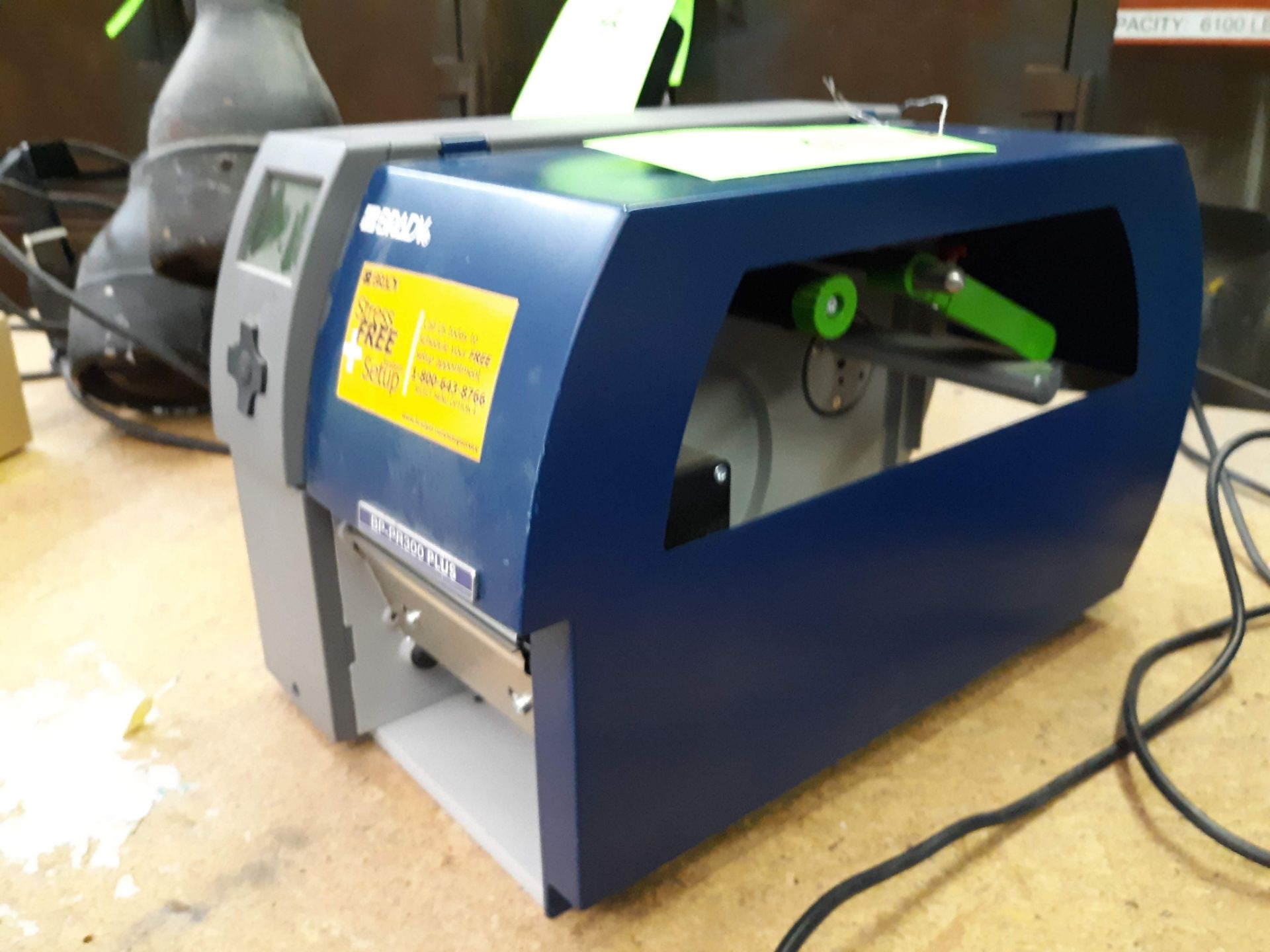 (1) BRADY THERMAL PRINTER MODEL-BP-PR300PLUS (1) BIN OF BRADY WIRE ...