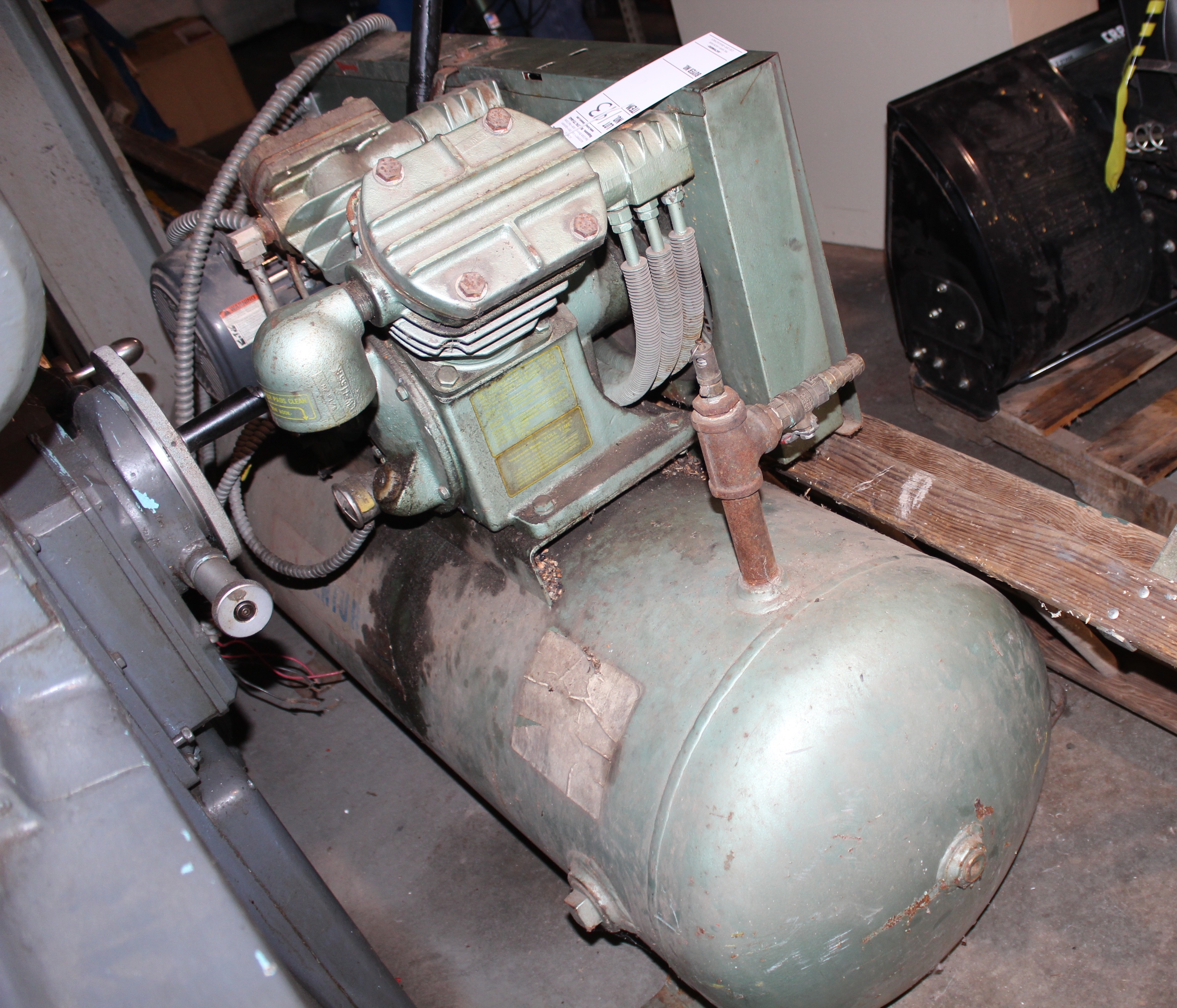 older Ingersoll Rand air compressor, approx. 5 hp motor