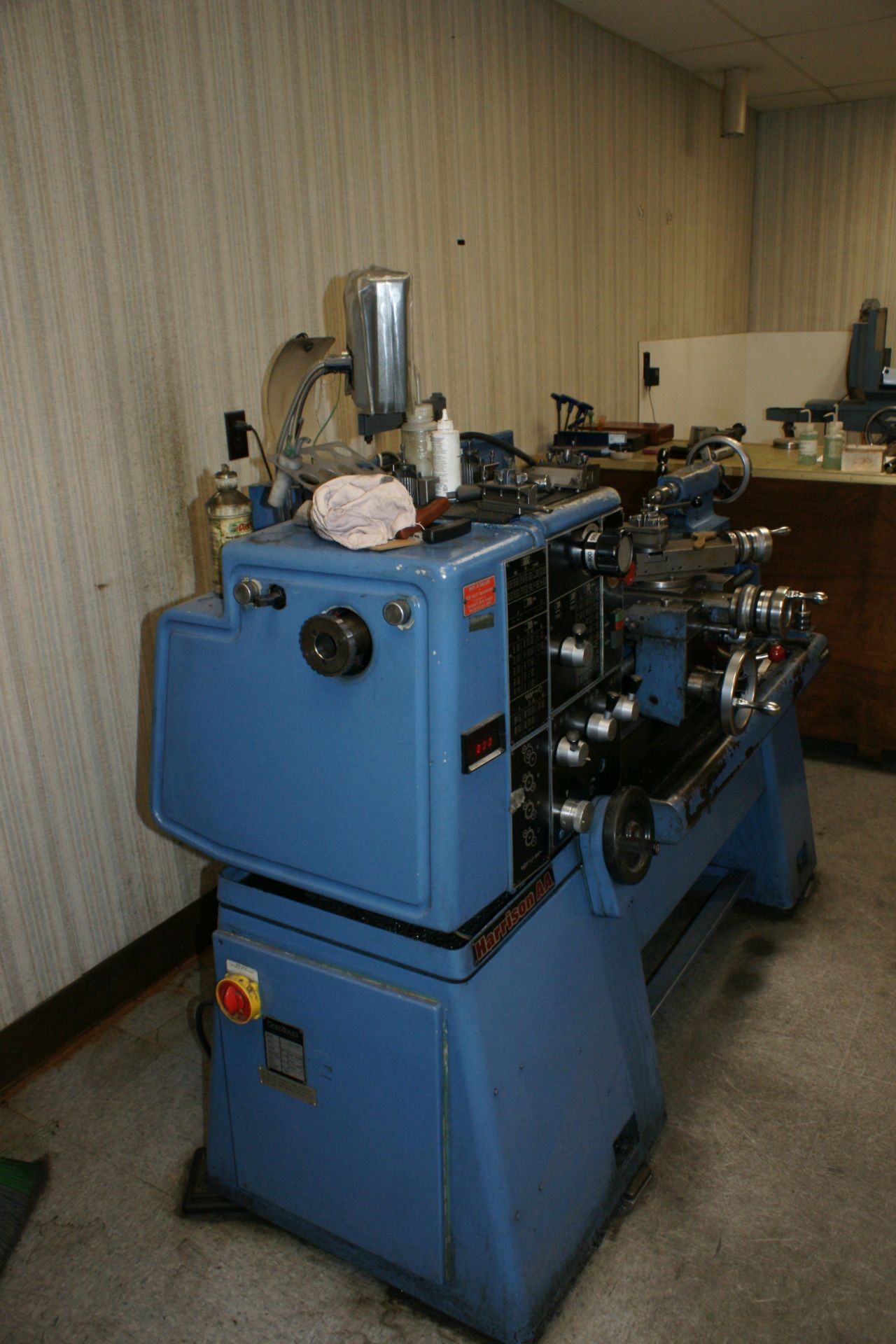 HARRISON AA 13"x24" LATHE VARIABLE SPEED CENTER LATHE, E/M THREADING ...