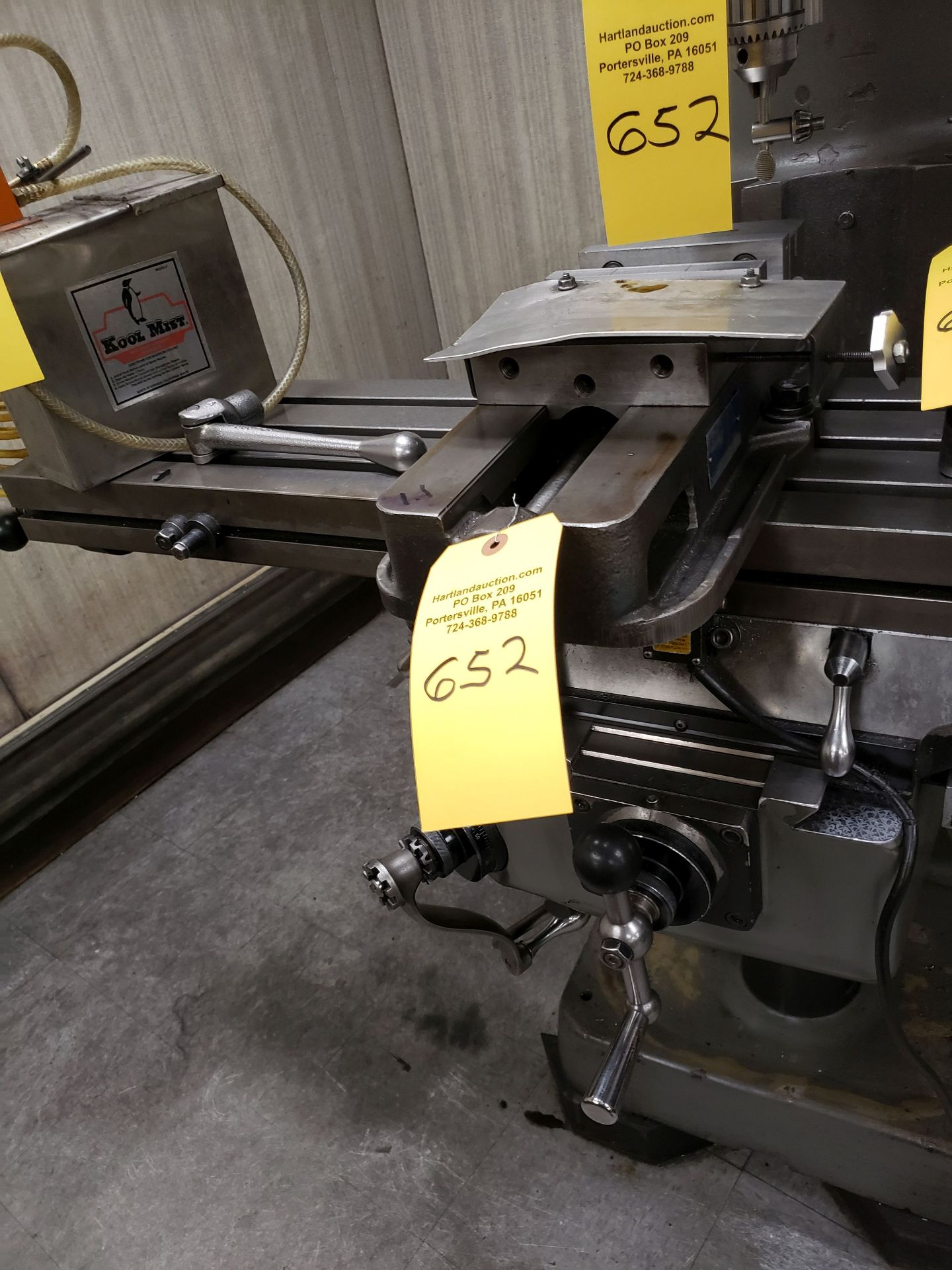 GROMAX HEAD ON BRIDGEPORT VERT MILL SERVO POWER FEED, ACURITE DRO, 9X48 ...