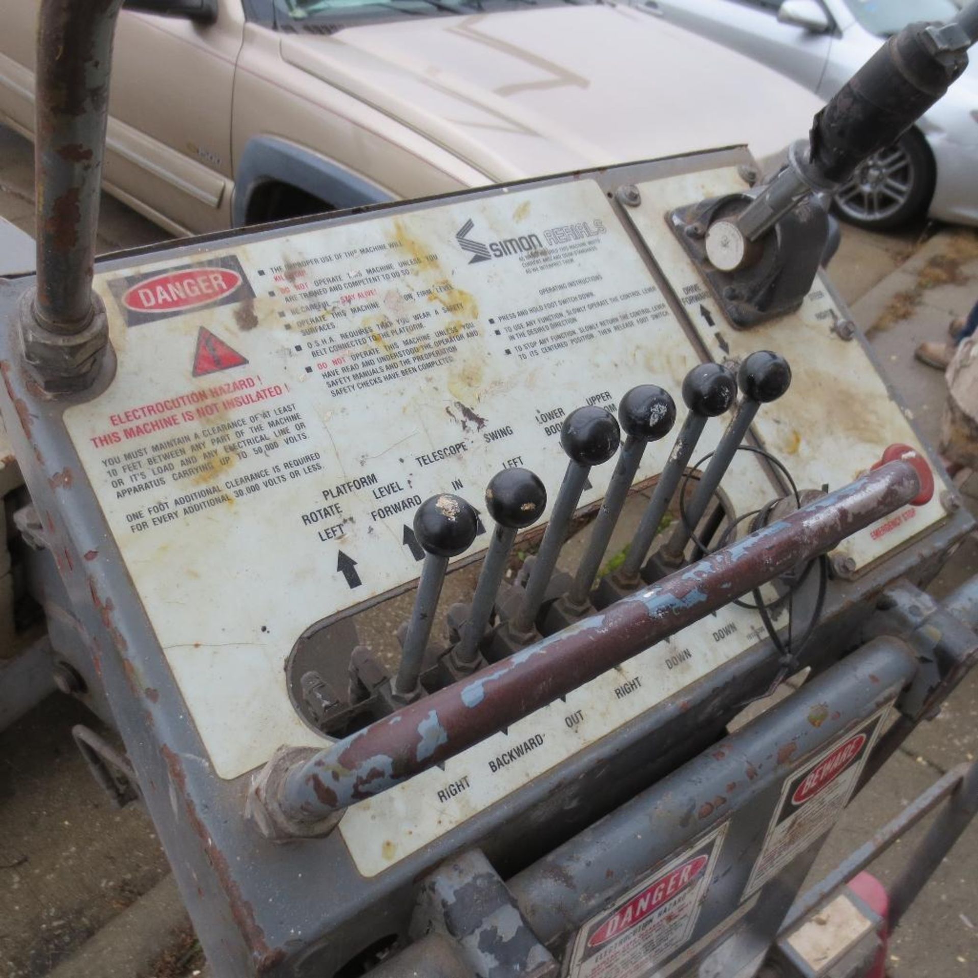 Simon Eagle Aerials Man Lift, Model 32/21, 500 Lb. Cap., S/N DBA0010P ...