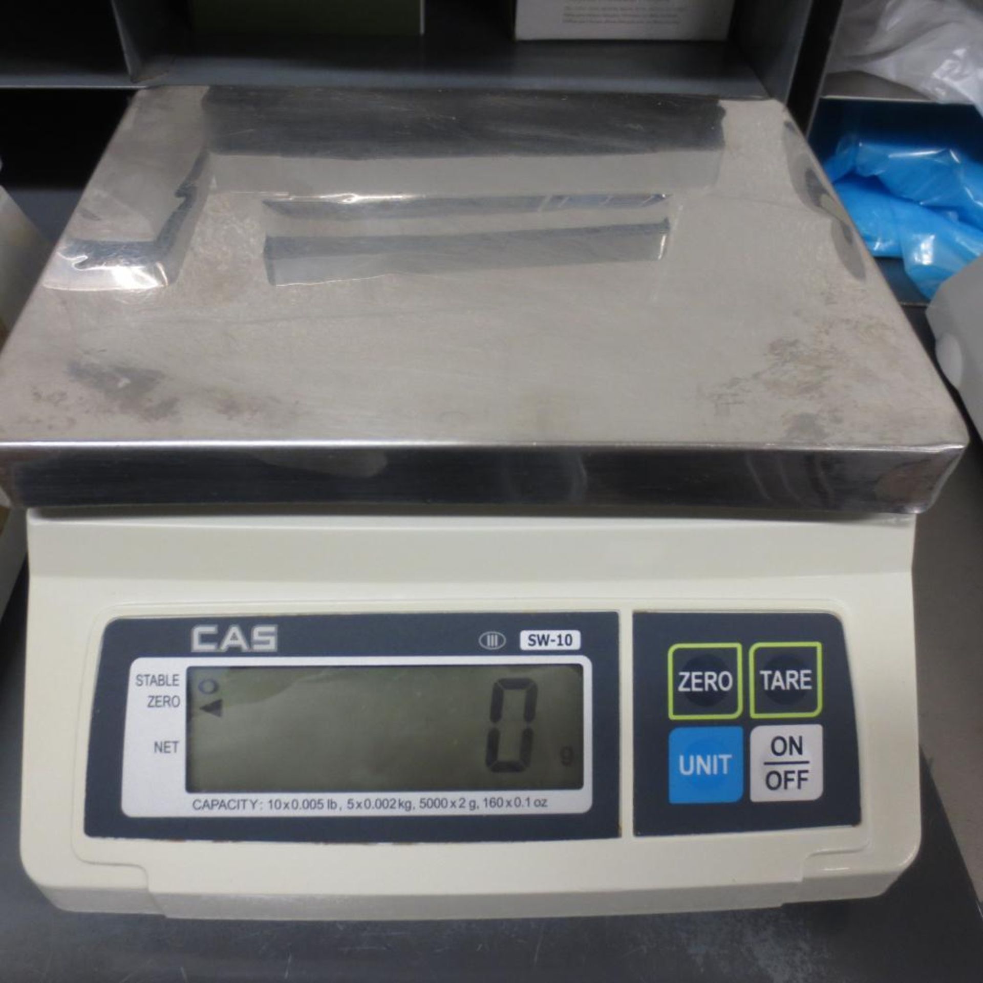 (2) Cas SW-50 Scale Cap.50 X0.02LB, (2) Cas SW-10 Scale Cap. 10 X 0.005 LB
