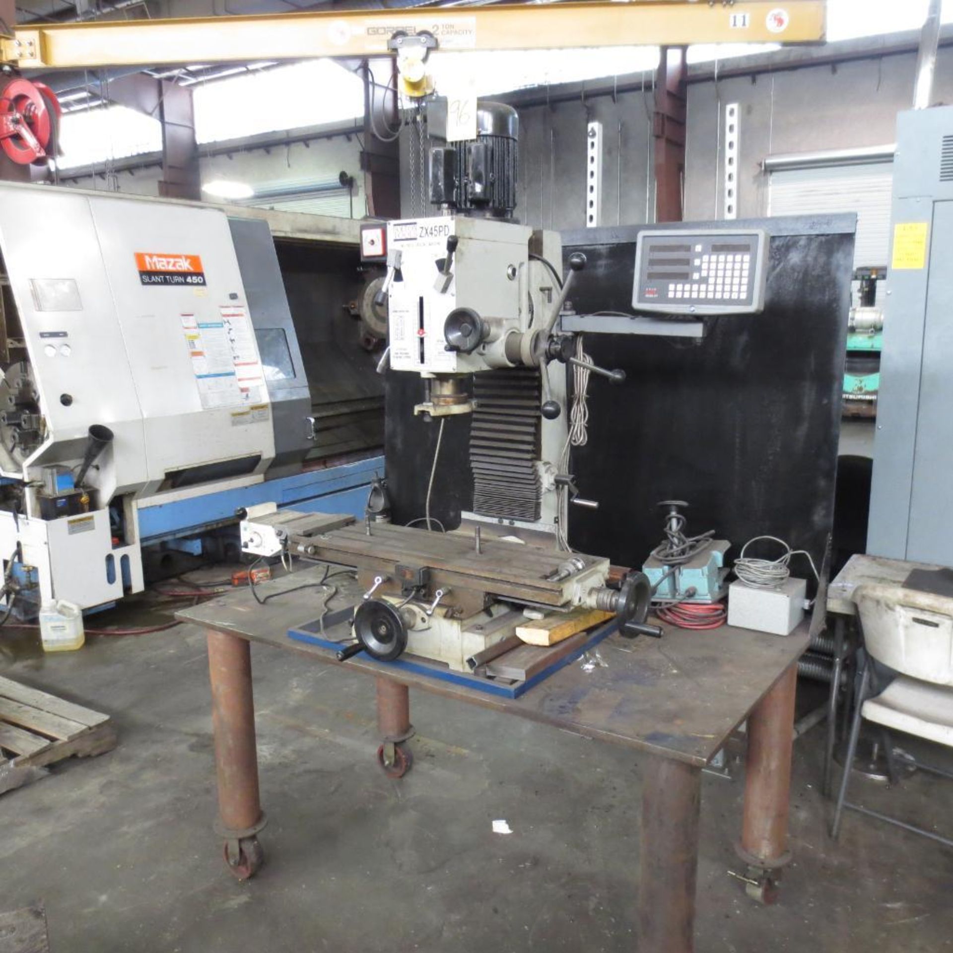Bolton Tools ZX45PD Bench Top Milling & Drilling Machine S/N: 15066, 31 ...
