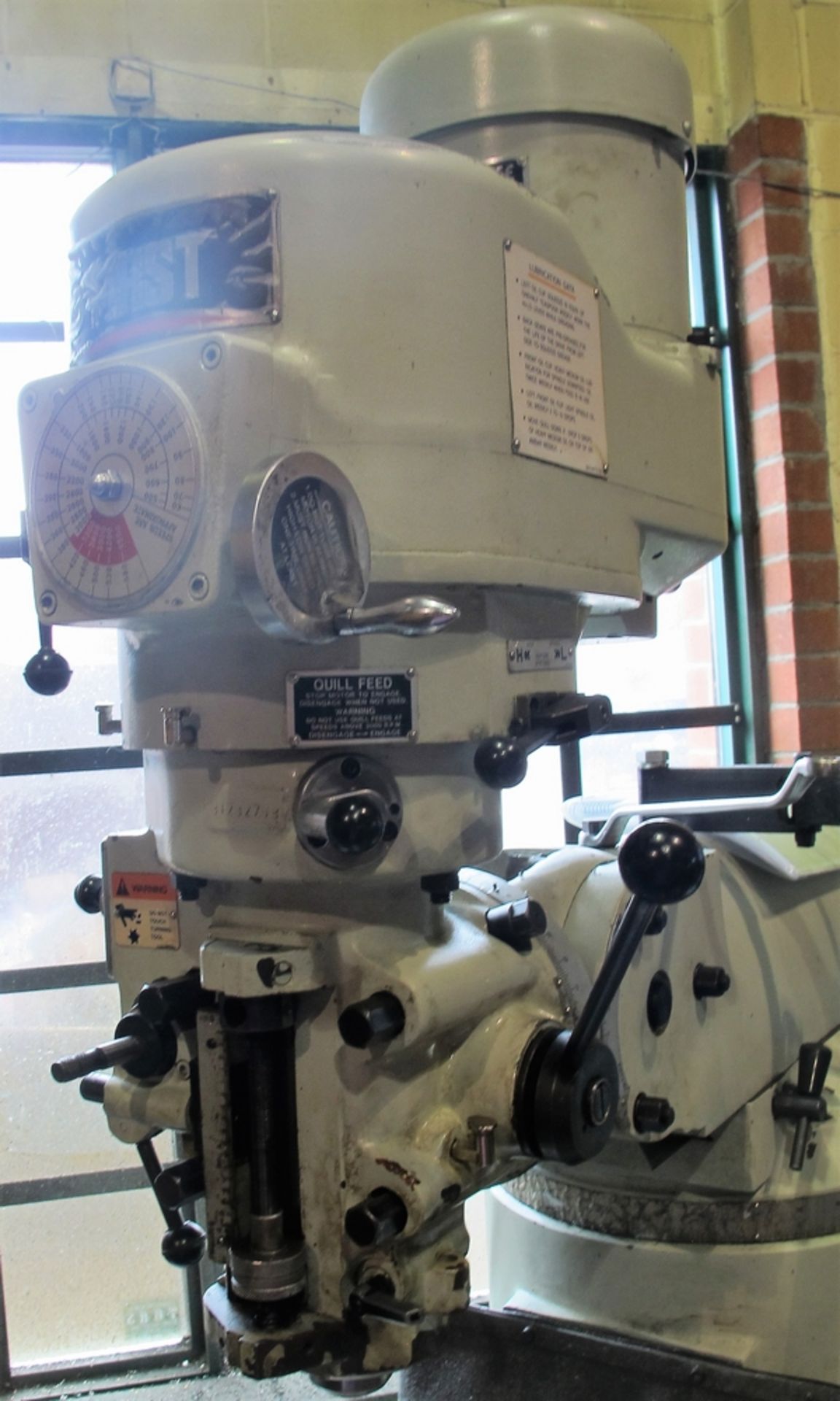 2014 FIRST LC1-1/2VS VERTICAL MILLING MACHINE, S/N 31232768, 4,500 RPM ...