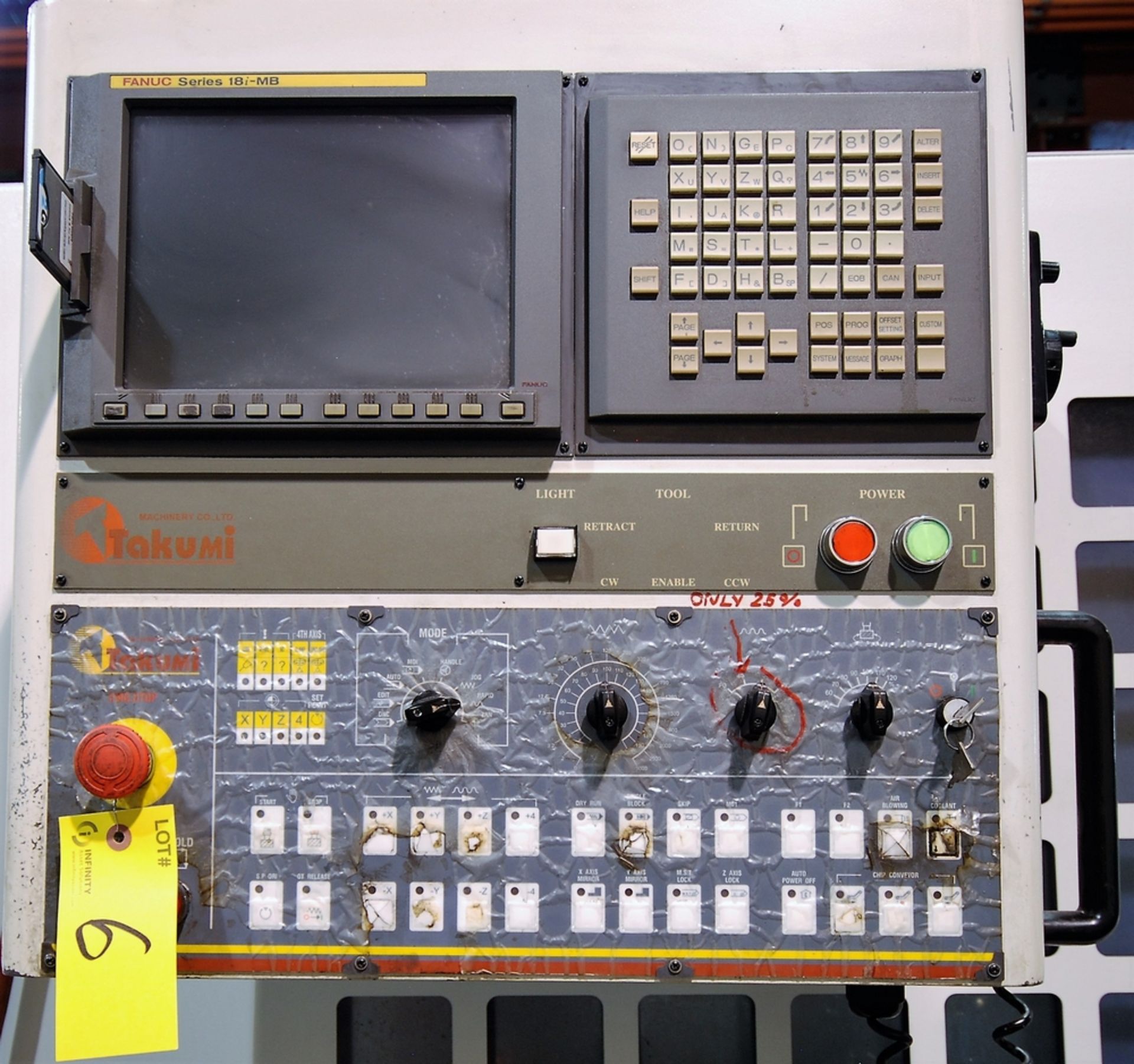 2005 TAKUMI V32 CNC VERTICAL MACHINING CENTER W/ FANUC 18I-MB CNC ...