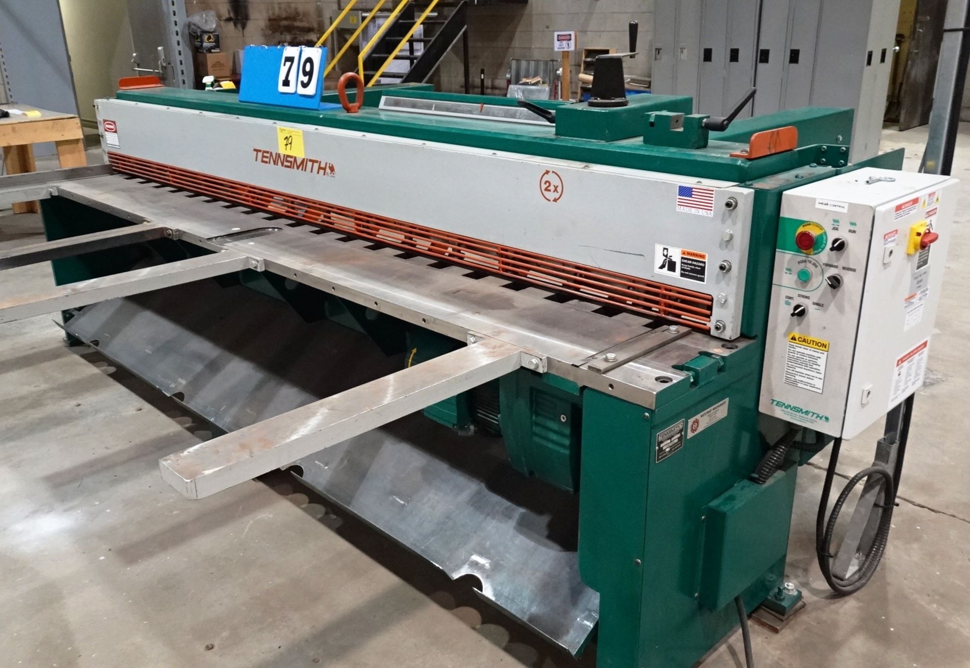 Tennsmith Model LMX1014 Metal Cutting Shear, 10' Long Bed, 14 Gauge ...