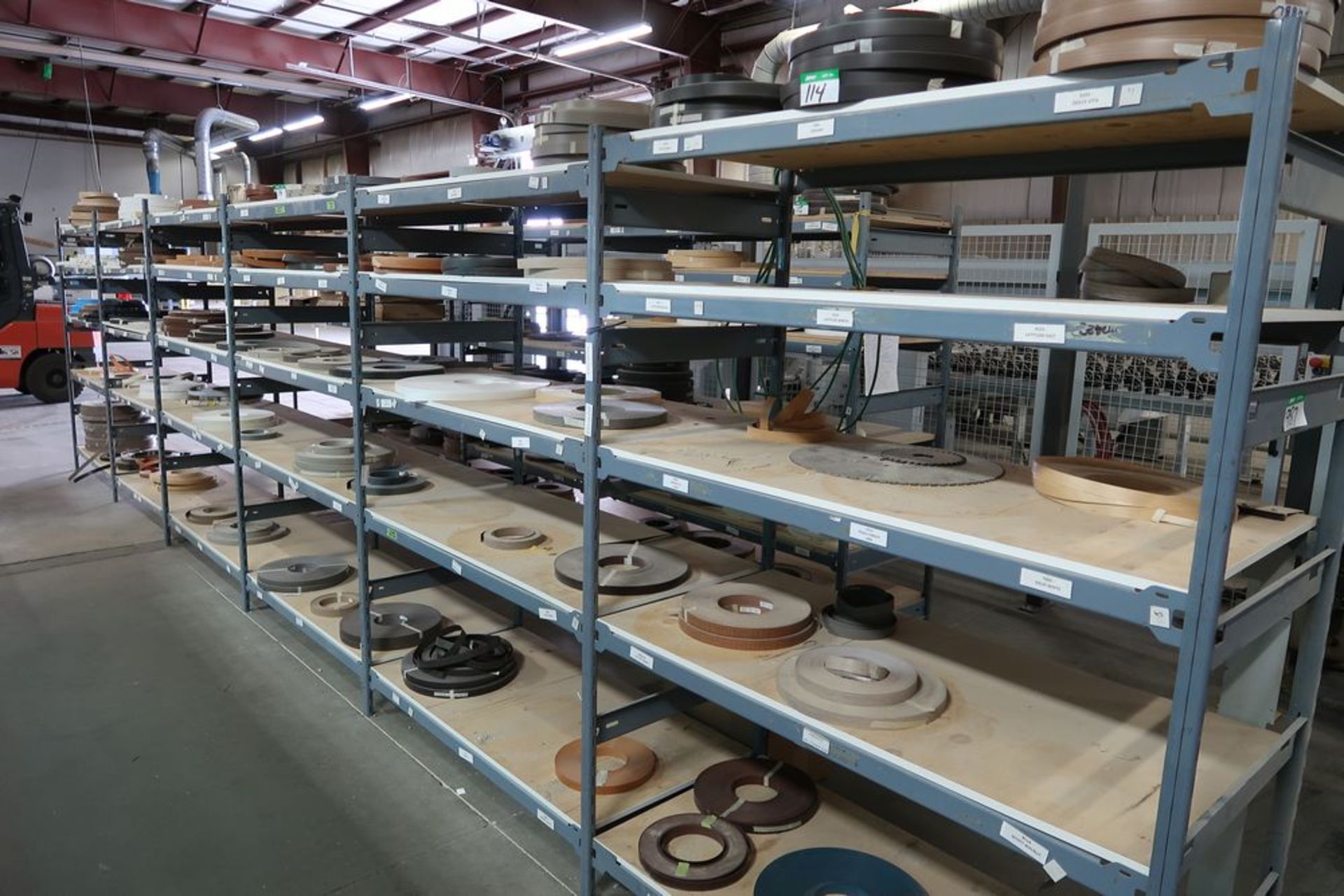 ALL EDGE BANDING MATERIAL ON SHELF UNIT