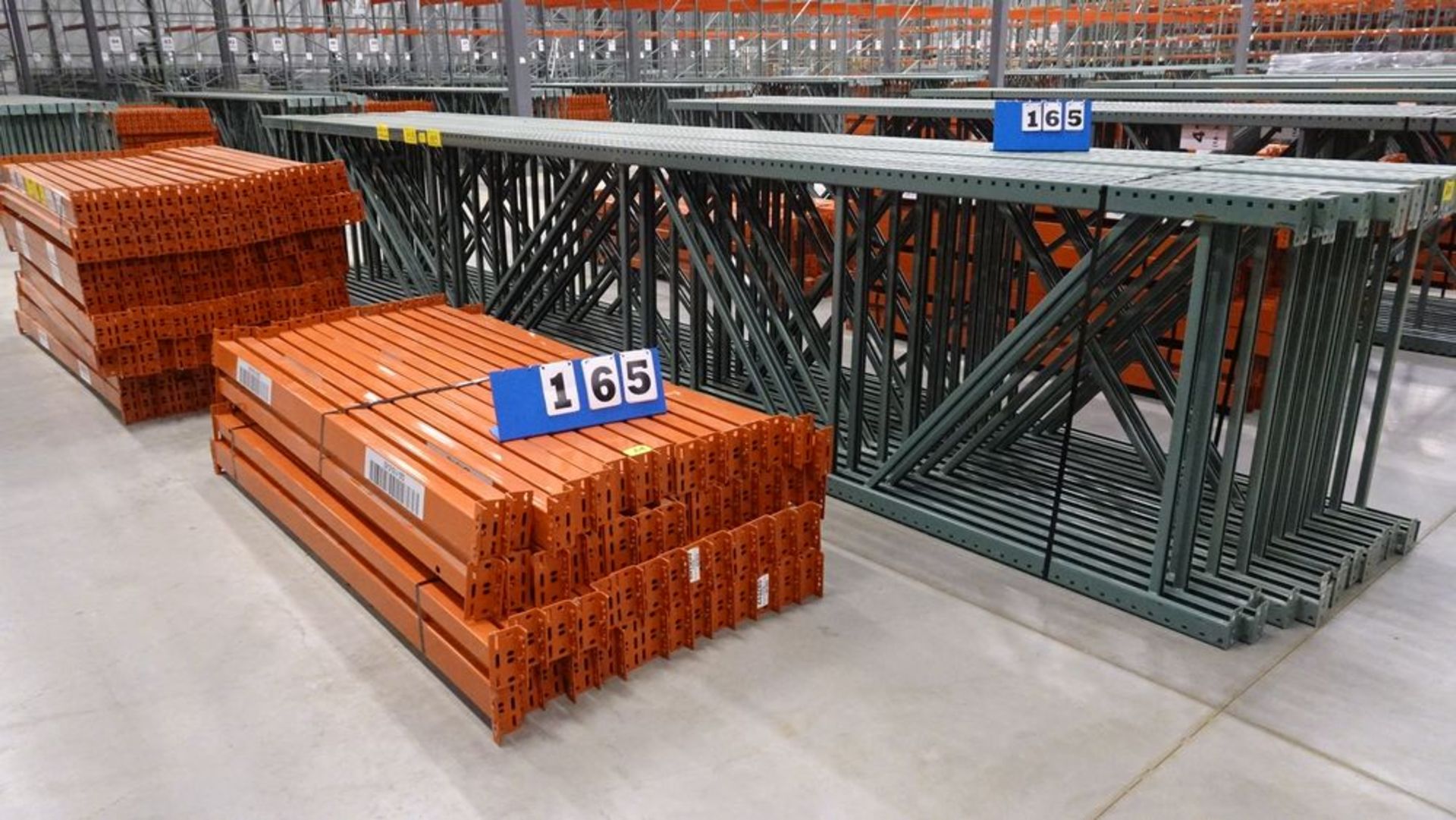 SECTIONS OF RIDG-U-RACK INTERLAKE INDUSTRIAL PALLET RACKING CONSISTING ...
