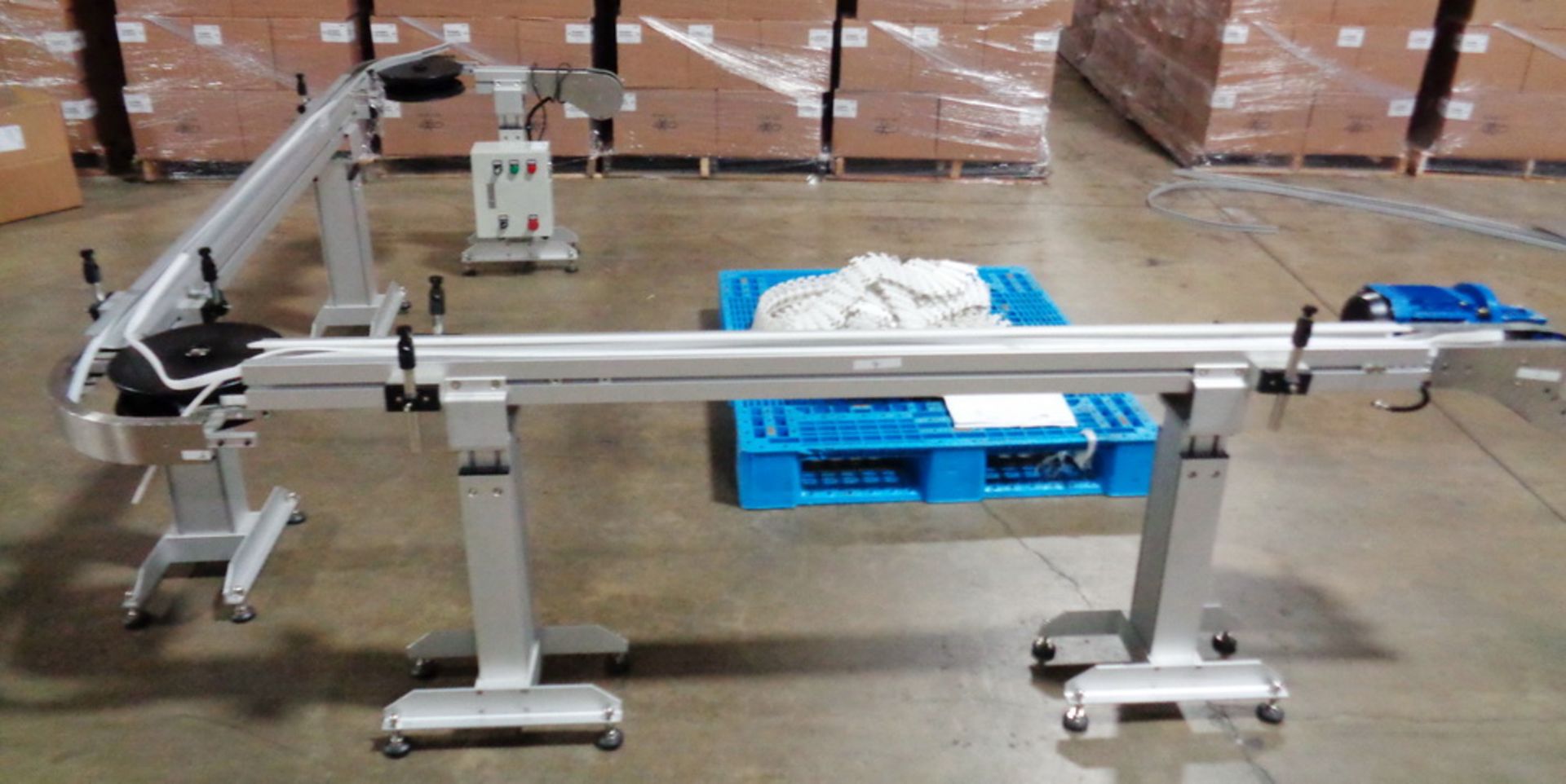 Flexlink Conveyor Belt System with 180 degree configuration, with drive ...