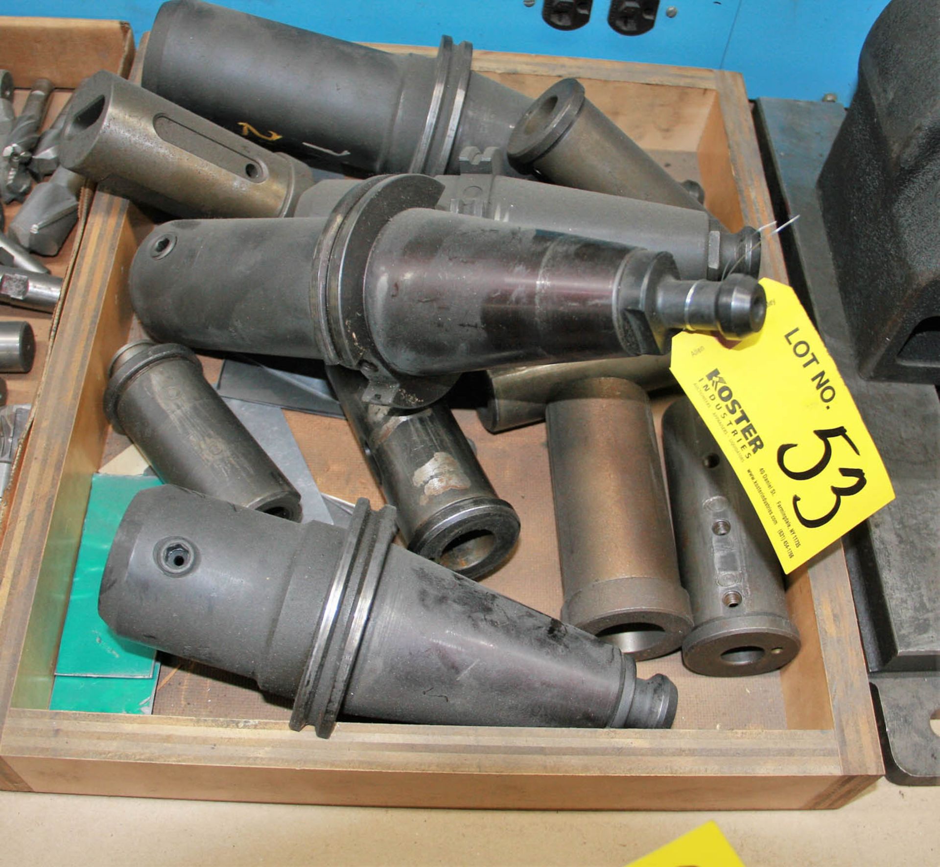 ASSORTED CAT #50 TAPER TOOLING