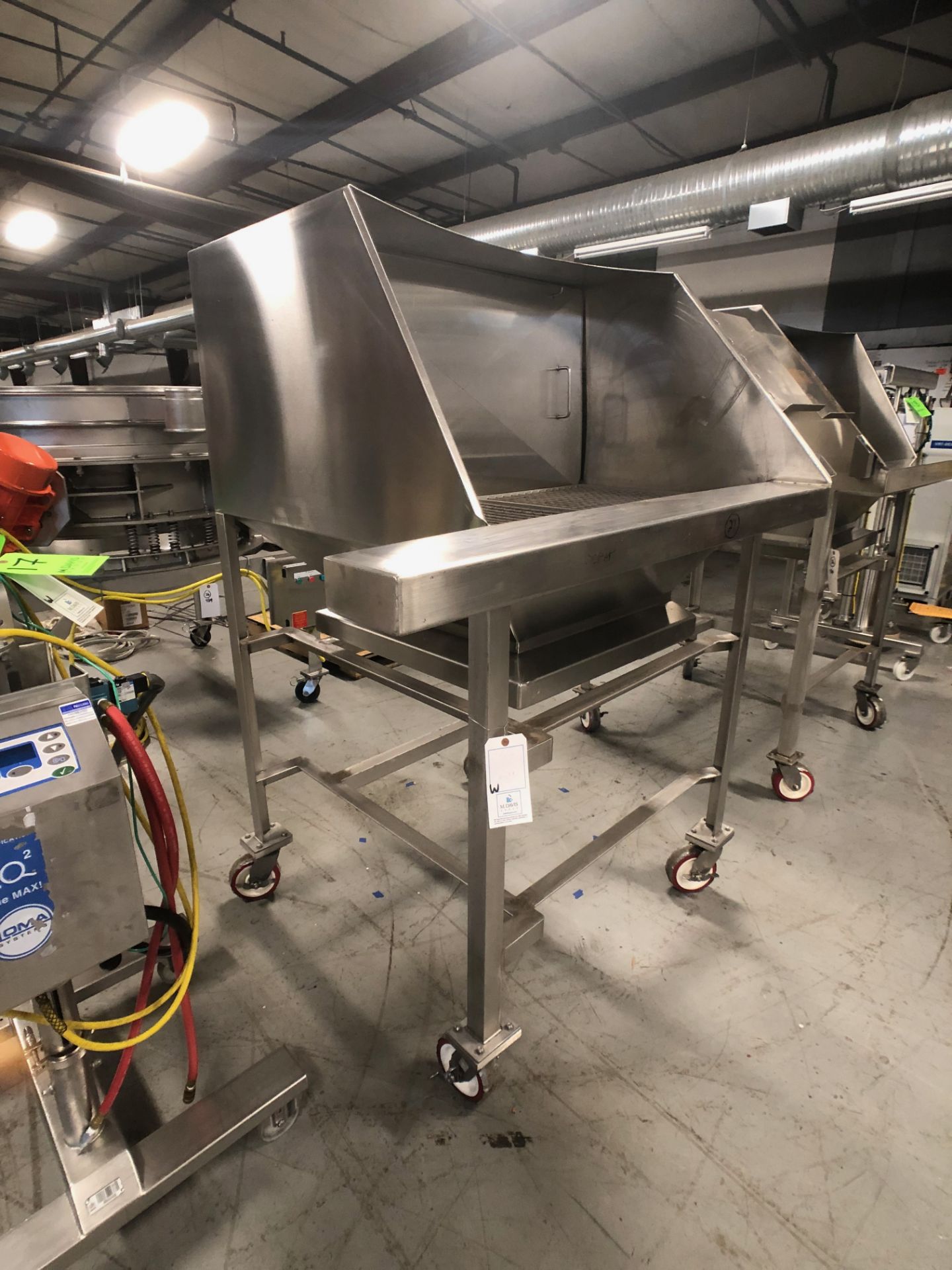 Portable S/S Dust Collector / Powder Hopper, Approximate Hopper Dims ...