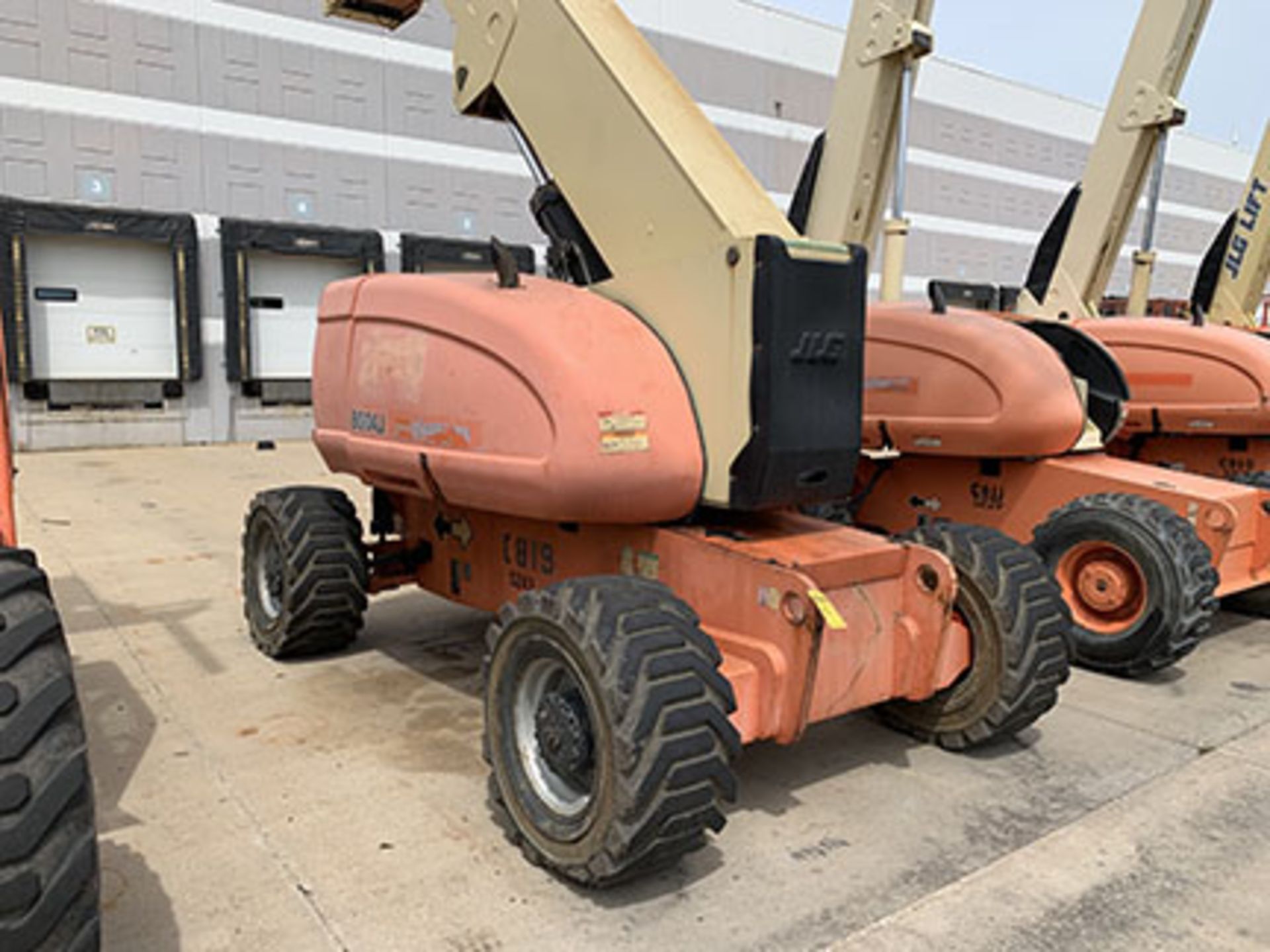 JLG 800AJ TELESCOPIC BOOM LIFT (2001), 80' BOOM, 4WD, DIESEL, S/N 59852