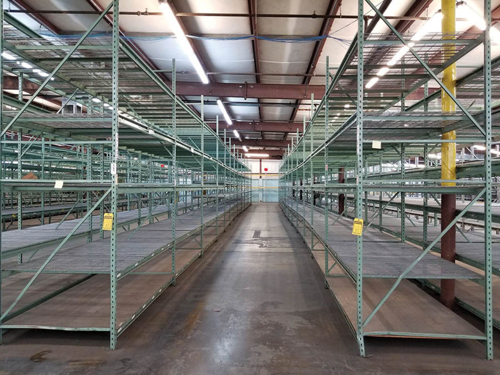 (43) SECTIONS OF PENCO KEYSTONE LOCK PALLET RACKING, 8’ X 4’ X 12 ...