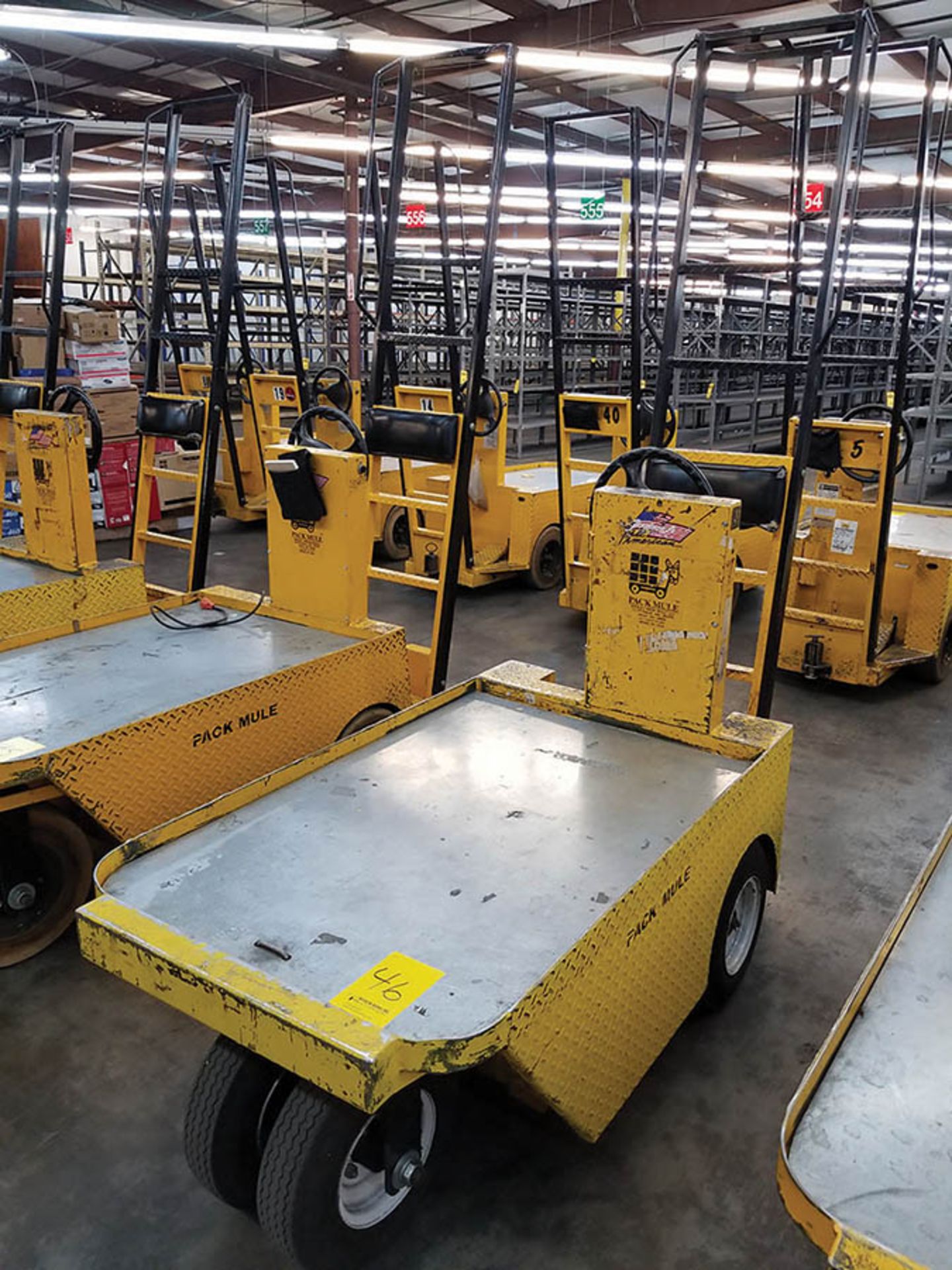 WESLEY INT. PACK MULE ELECTRIC CARTS, MODEL SC-775-6SB, LOAD 750 LB ...