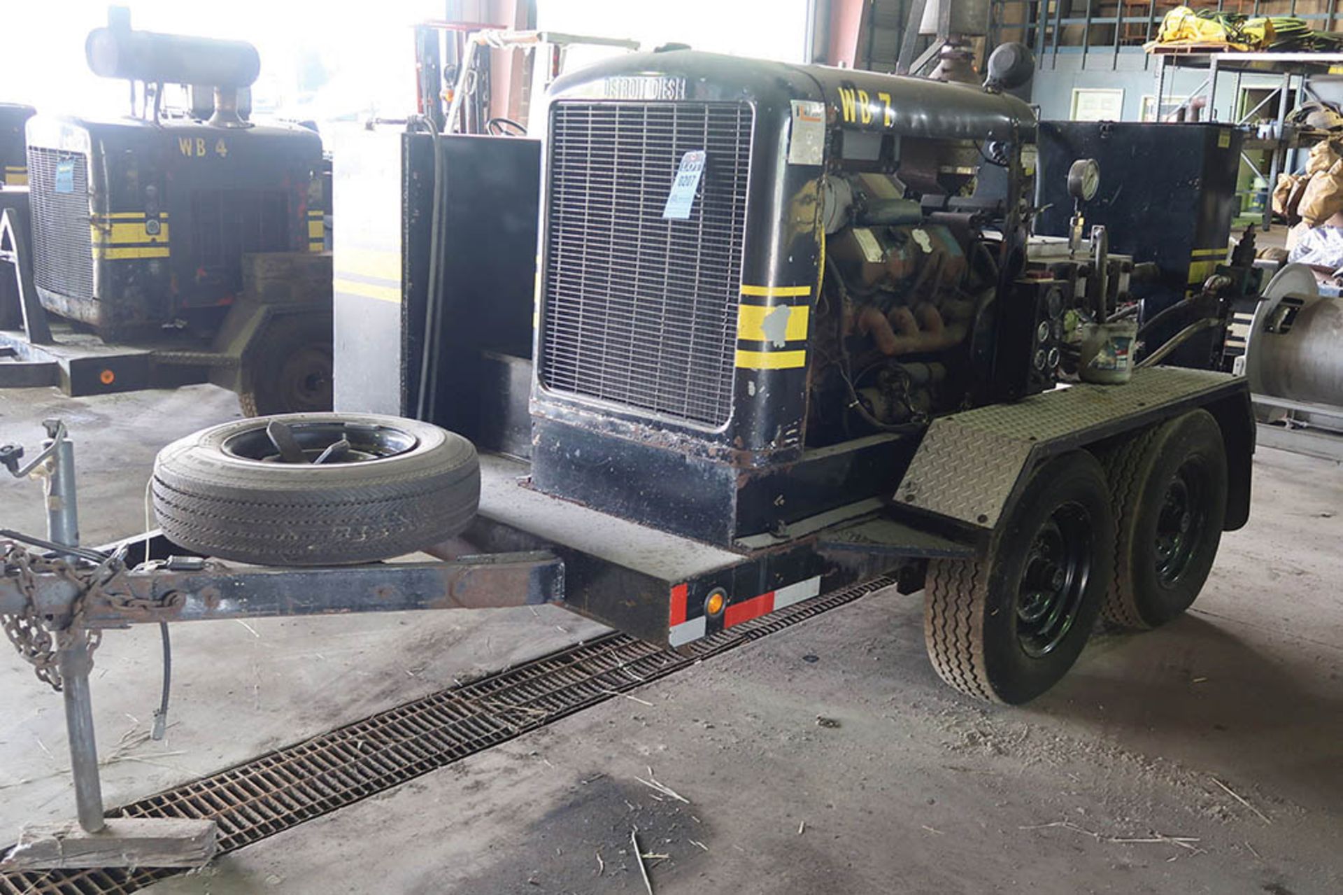 NLB MODEL 20150D-7/8 TRAILER MOUNTED DIESEL POWERED WATER BLASTER; S/N ...