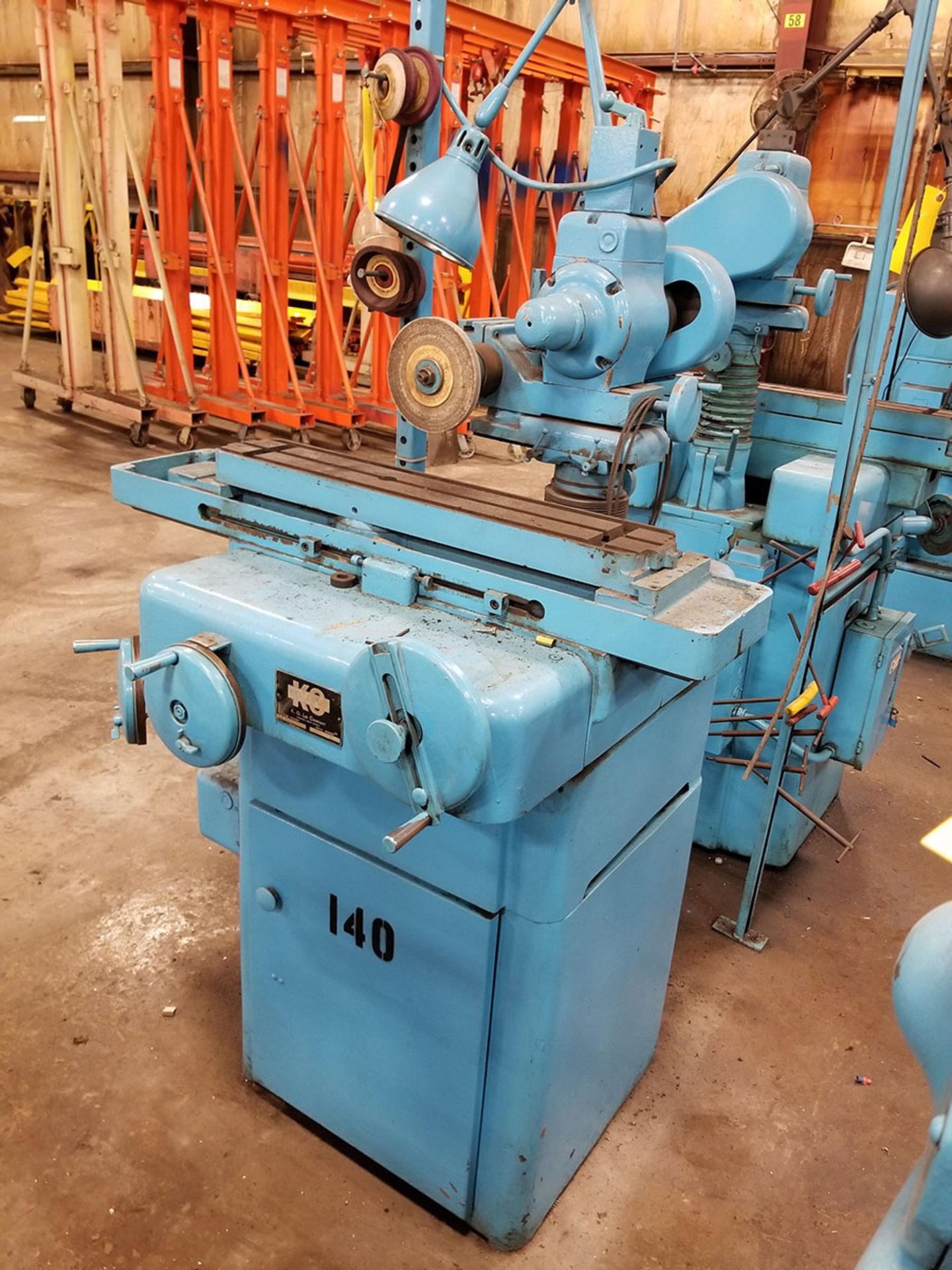KO LEE HYDRAULIC HAND FEED SURFACE GRINDER, 5 1/4’‘ X 37’‘ TABLE, 1/2 ...