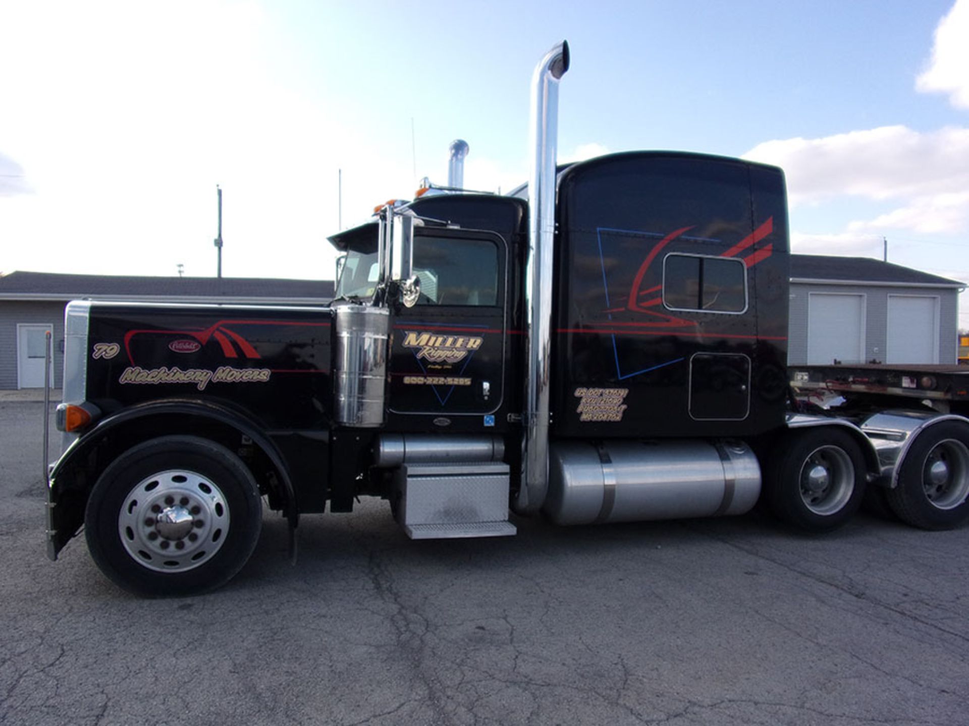 2007 PETERBILT 379 TRI-AXLE, SLEEPER CAB, TAG AXLE, CAT C-15 HEAVY HAUL ...