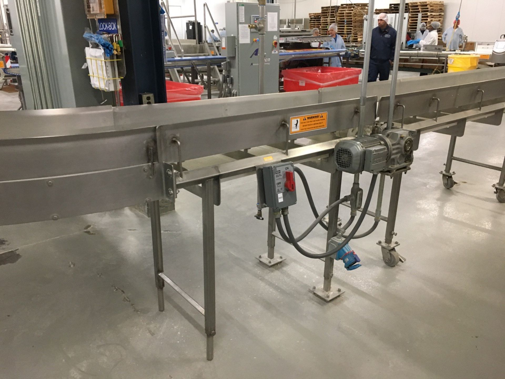 2013 Intralox Conveyors, Approx 80 ft Overall Length, 15.5in W Belt, (3 ...