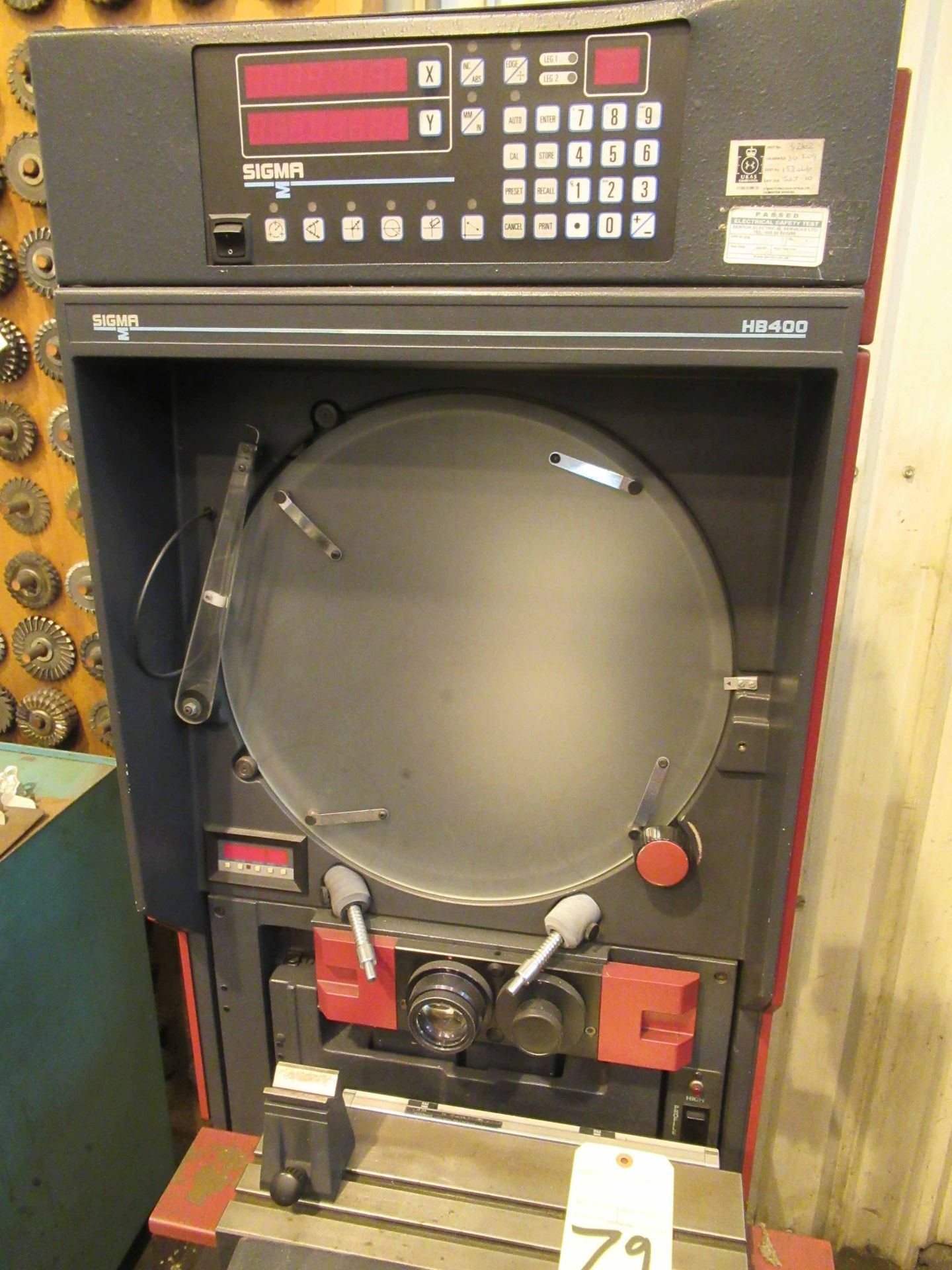 OPTICAL COMPARATOR, STARRETT SIGMA MDL. HB-400, S/N 3262, (Location 5 ...