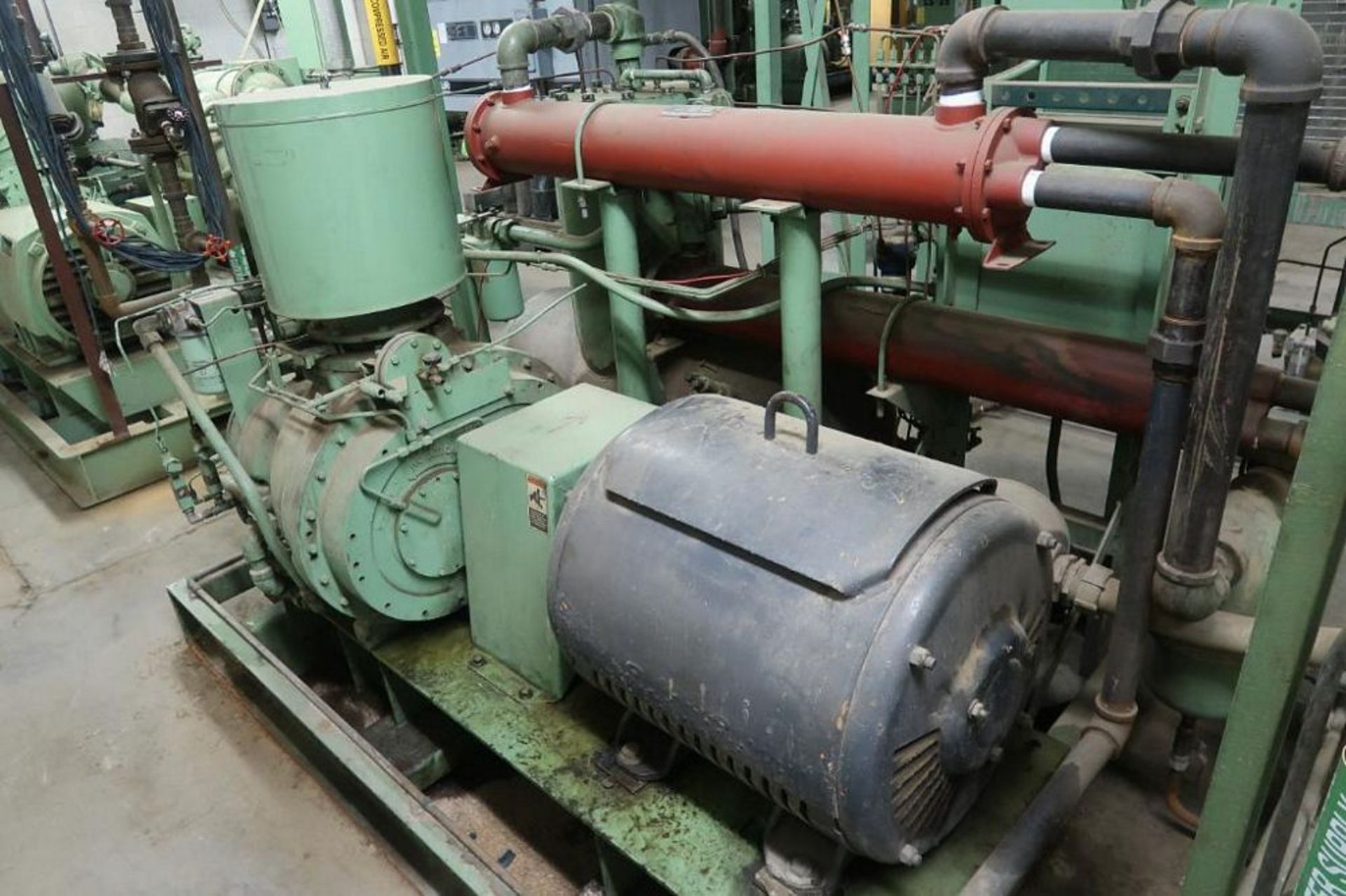 Sullair 150 HP Rotary Air Compressor Model 25B-150L-WCAG, S/N 003-70709 ...