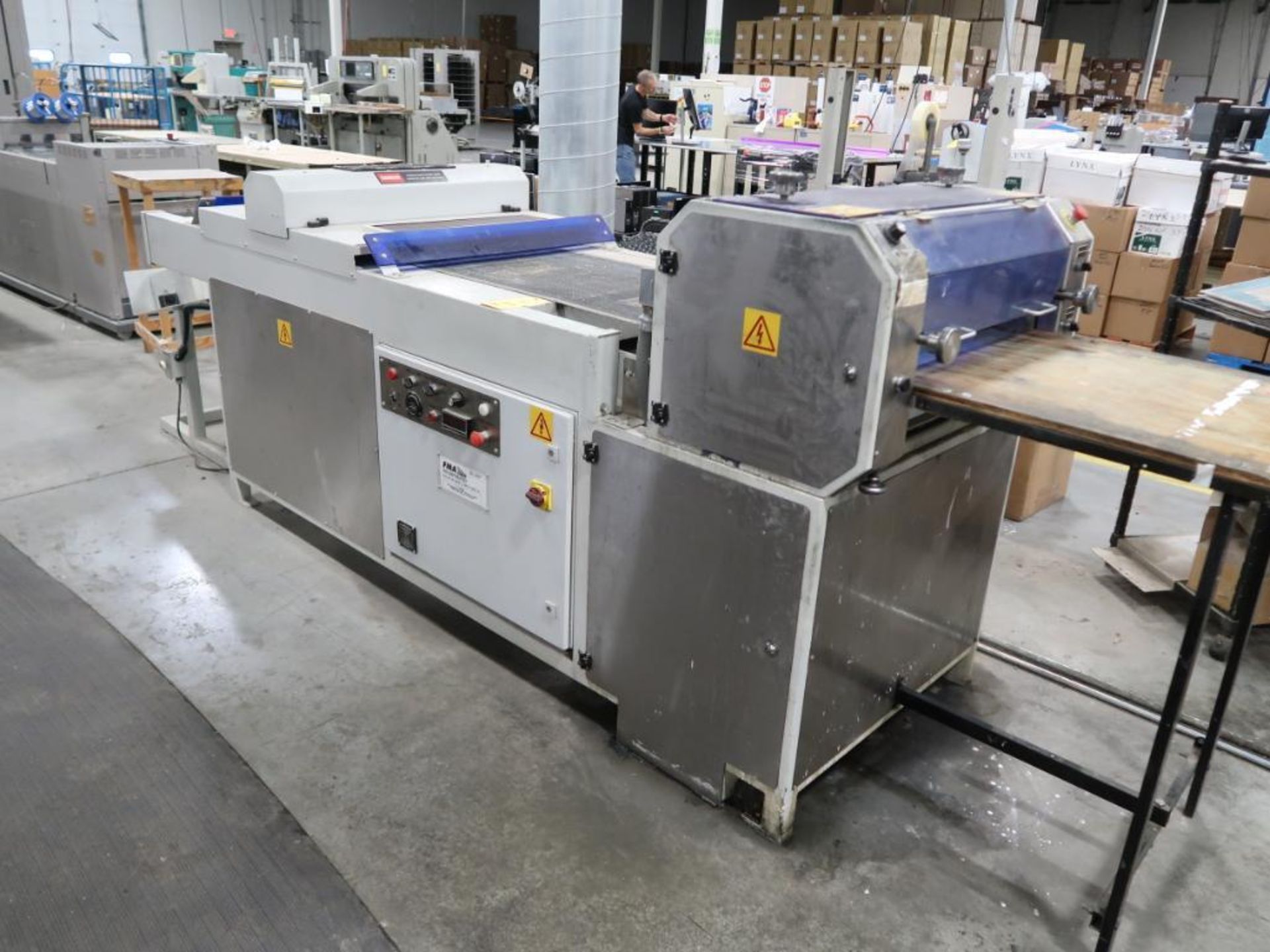 FMA, Inc. Model RCS-20 UVAL UV Coating Drying Machine, Serial No. 1428 ...