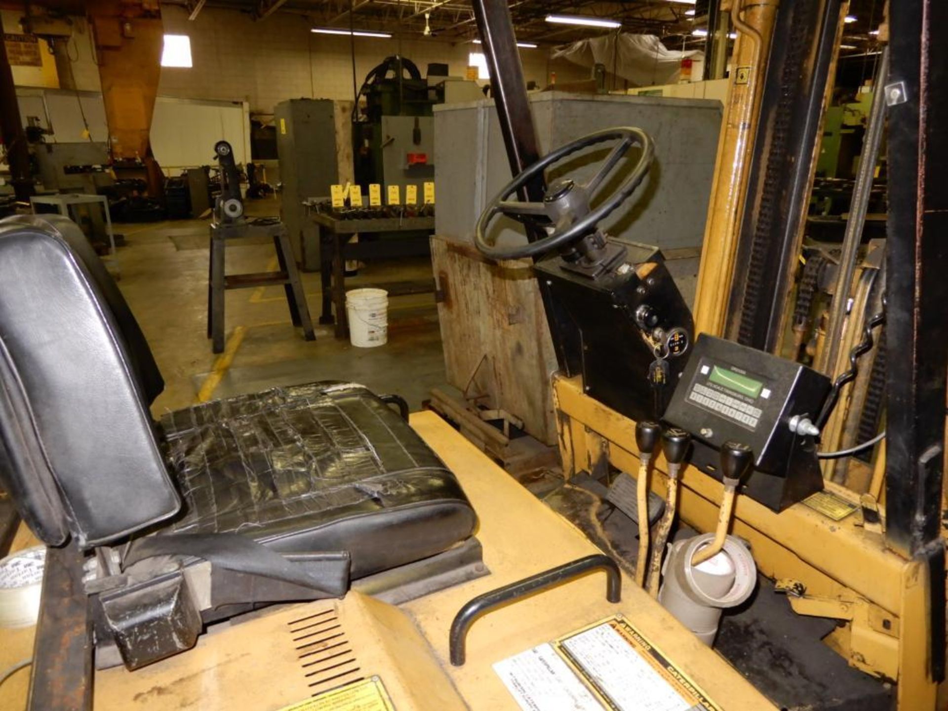 LOT: Caterpillar 2000 lb. Electric Forklift Model F30, 3 Wheel, Narrow ...