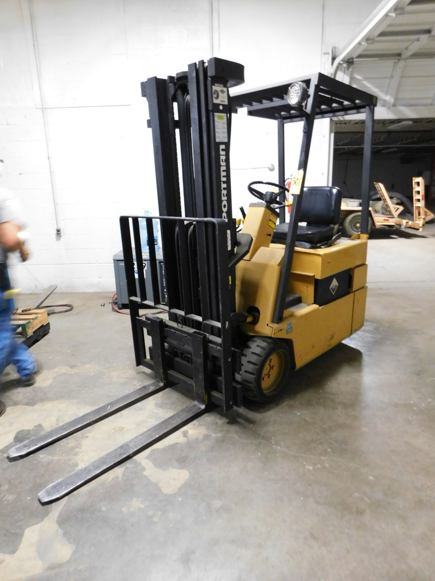 Clark Model TM15 Electric Forklift, SN TM247-0204-8865FB, 2,475 lb. cap ...