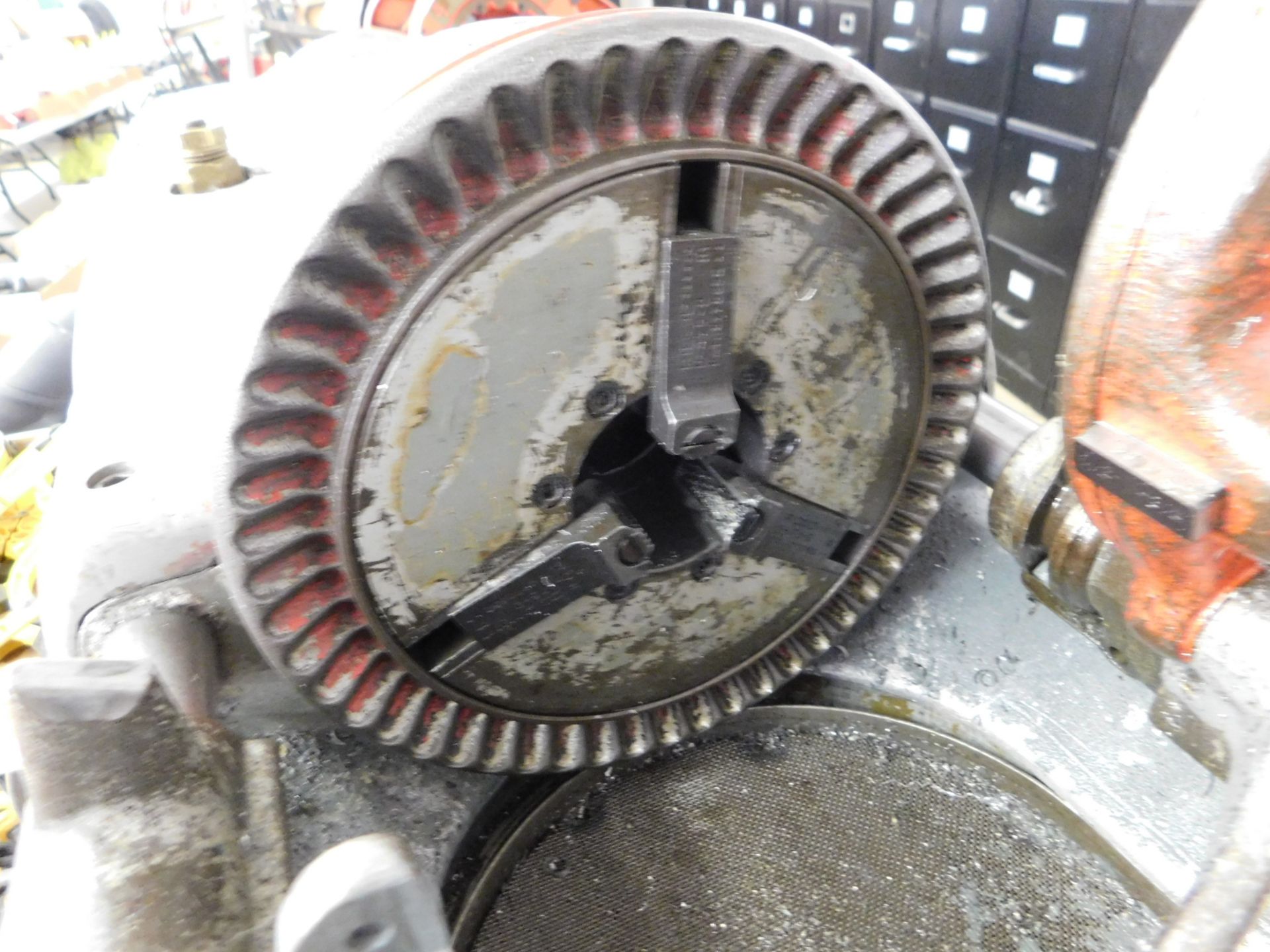 Ridgid Model 535 Power Threader, SN 361986, with Die Heads, Pipe Cutter ...