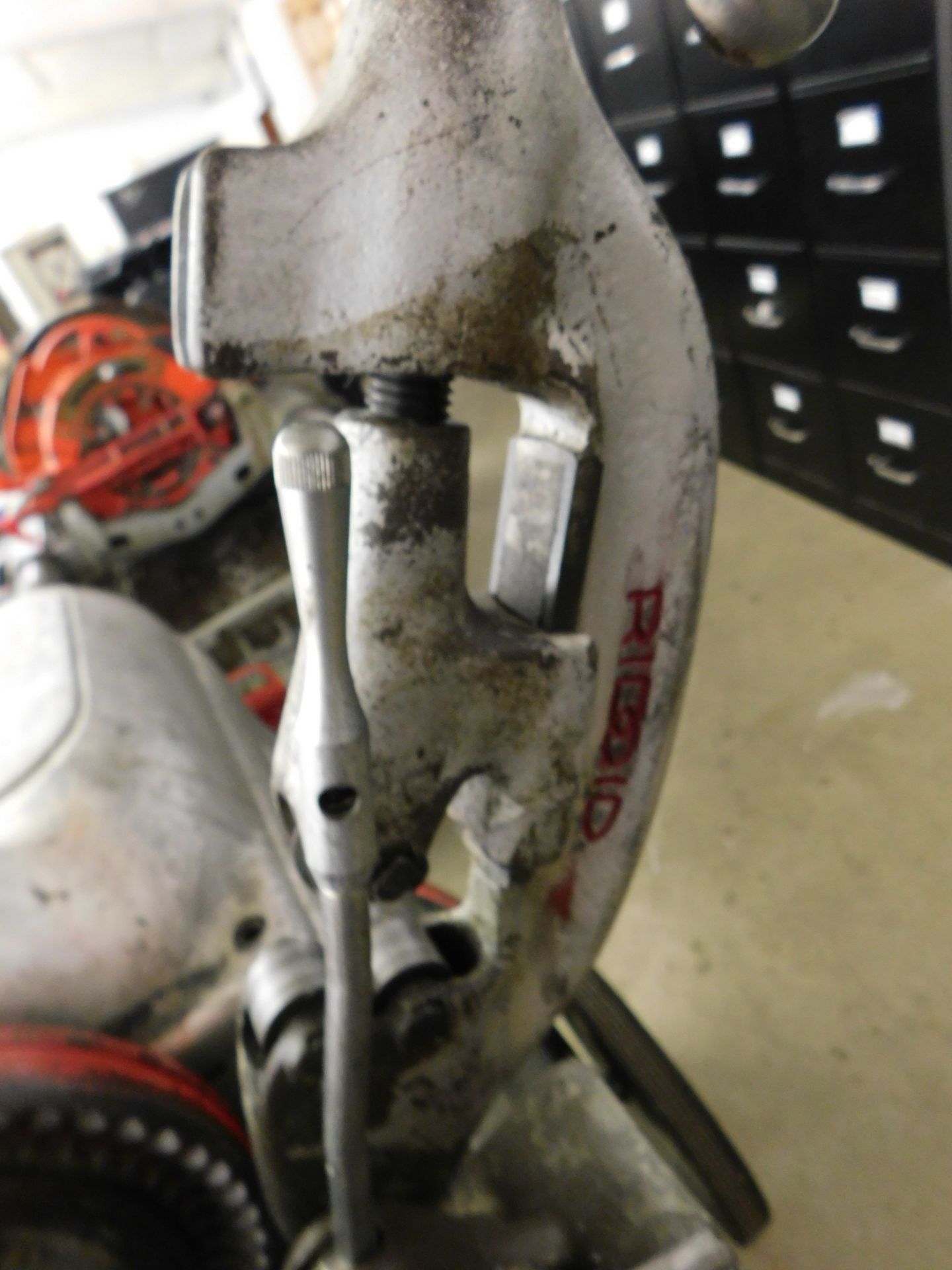 Ridgid Model 535 Power Threader, SN 361986, with Die Heads, Pipe Cutter ...