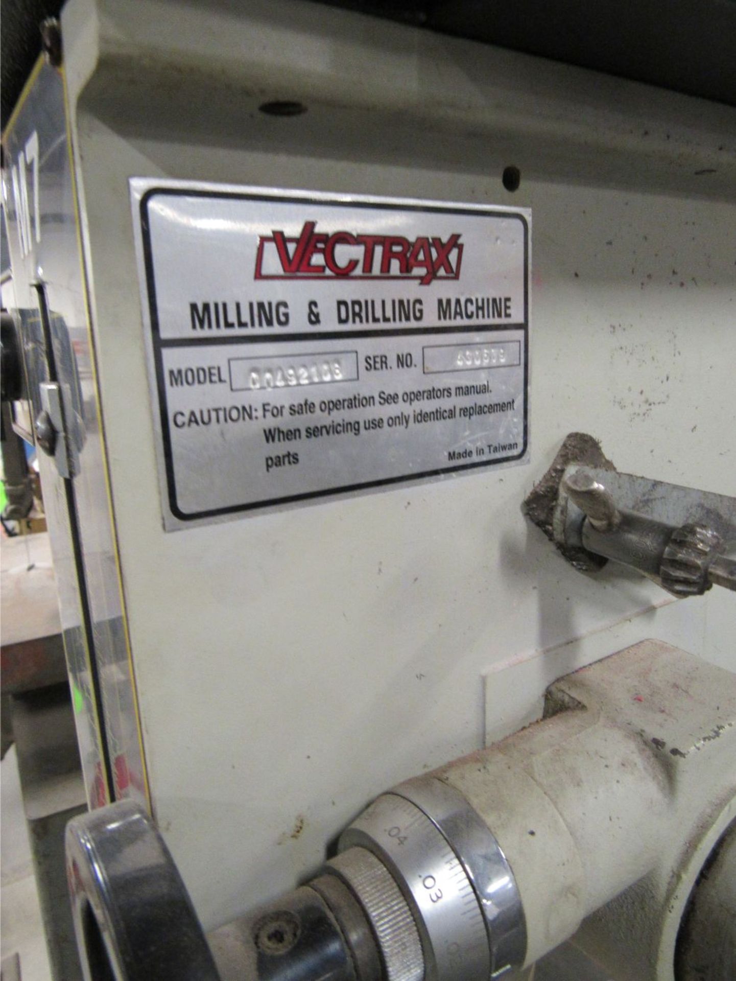 Vectrax 00492168 Milling/Drilling Machine 115v; 1ph