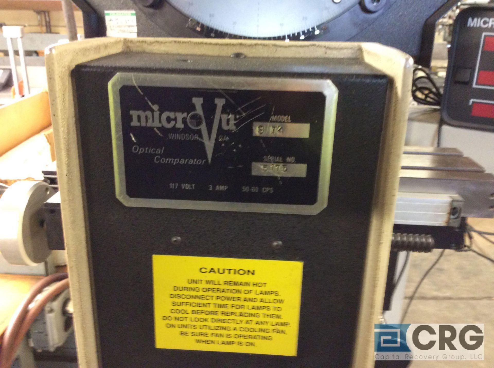 Micro-Vu 14 inch optical comparator, model S-14, serial 5175, with ...