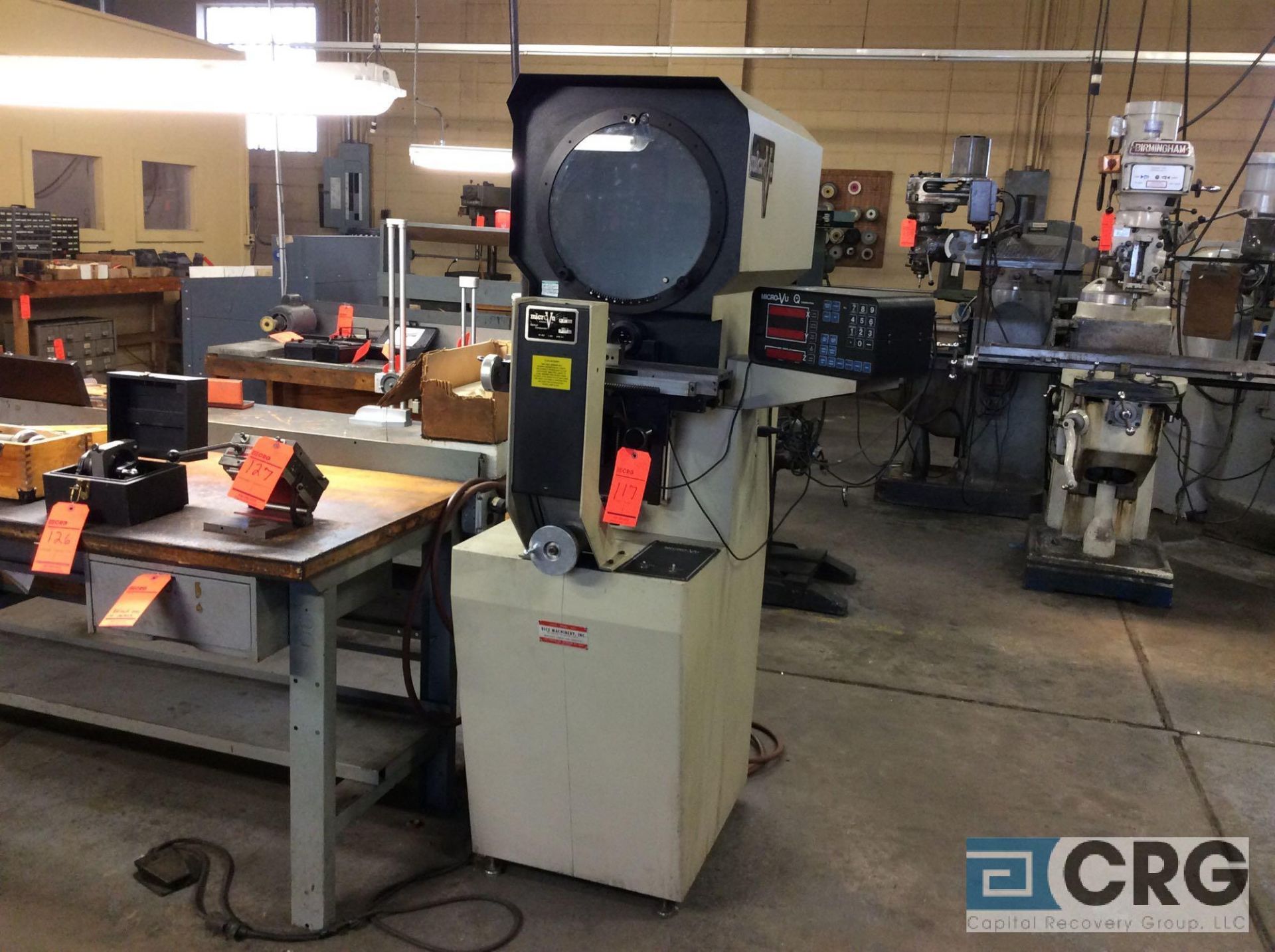 Micro-Vu 14 inch optical comparator, model S-14, serial 5175, with ...