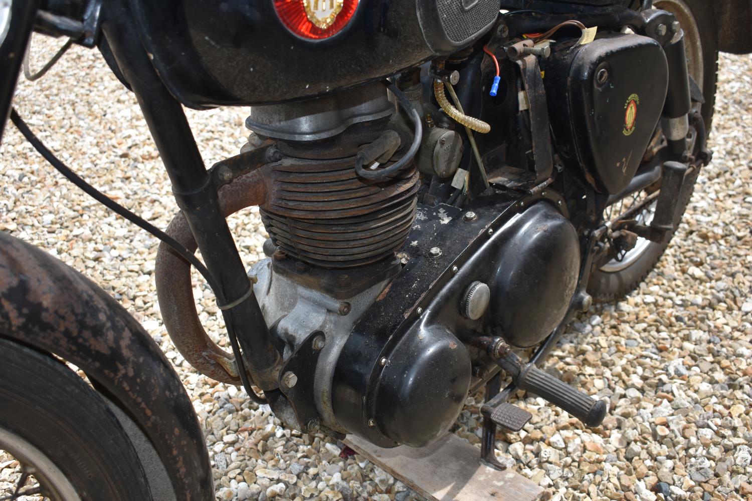 A 1957 BSA C12 project, registration number PWV 229, frame number ...