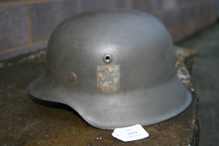 From a private collection, an M1942 Third Reich German helmet with ...