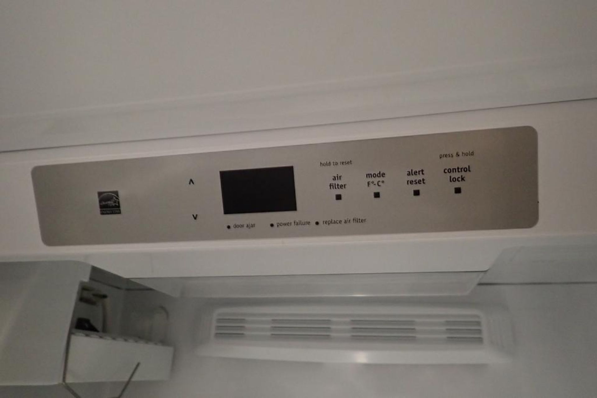Frigidaire SS upright freezer, Model FPUH19D7LF1, SN WB30854203