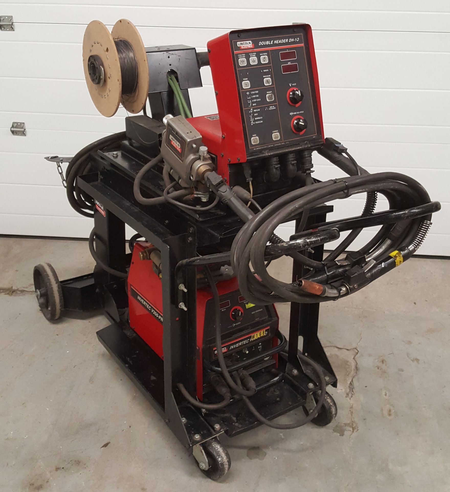 LINCOLN ELECTRIC INVERTEC V350-PRO MIG WELDER WITH LINCOLN ELECTRIC ...