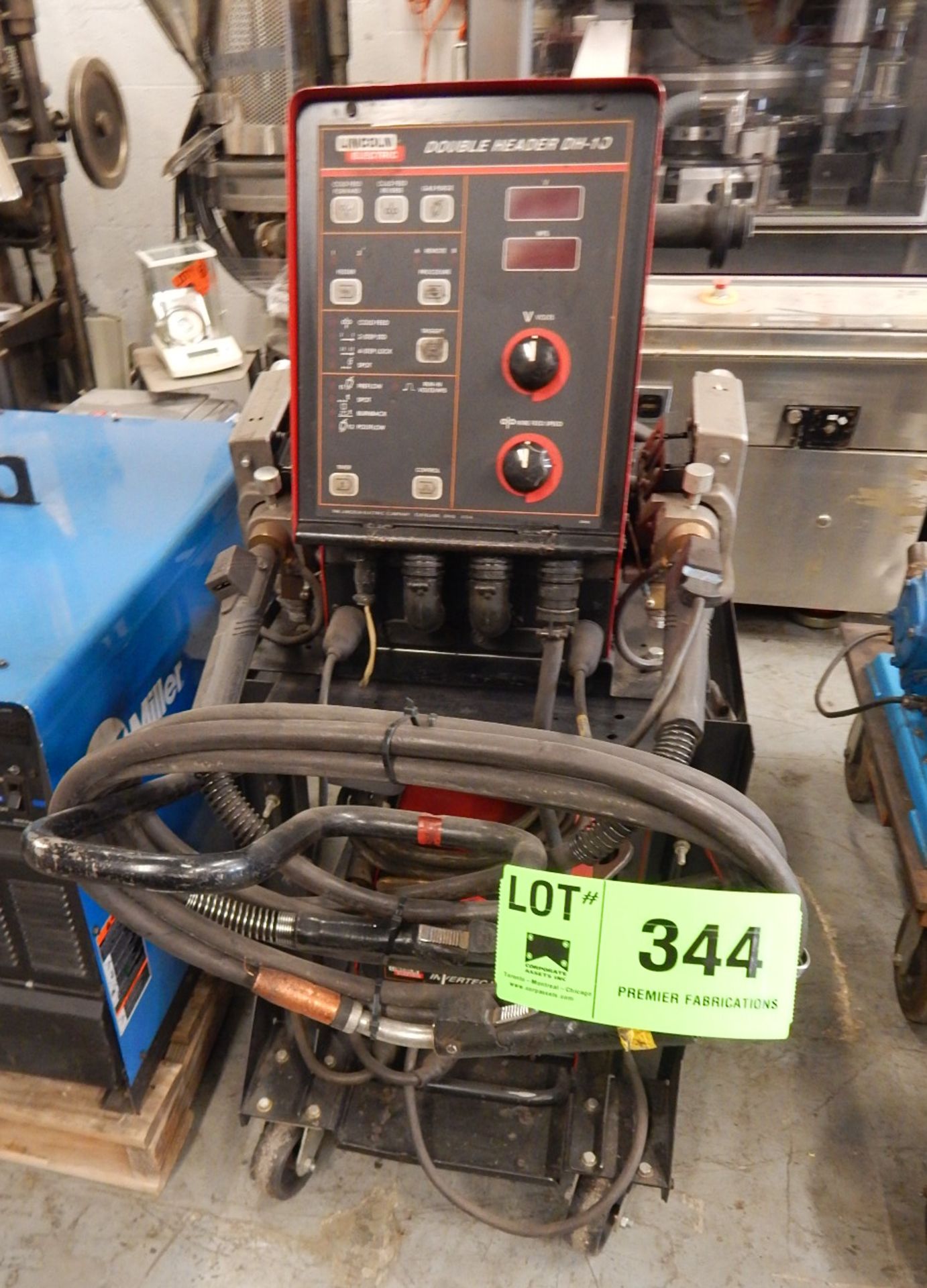 LINCOLN ELECTRIC INVERTEC V350-PRO MIG WELDER WITH LINCOLN ELECTRIC ...