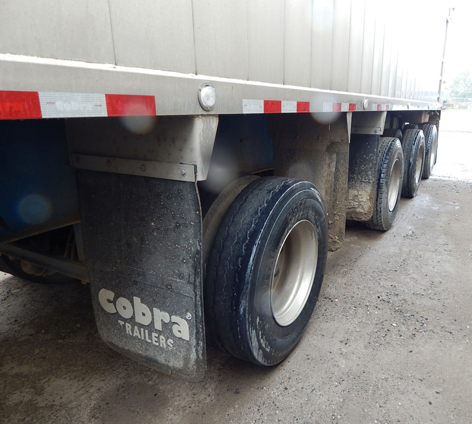 COBRA (2017) QUAD-AXLE ALUMINUM END DUMP BOX TRAILER WITH COMPOSITE ...