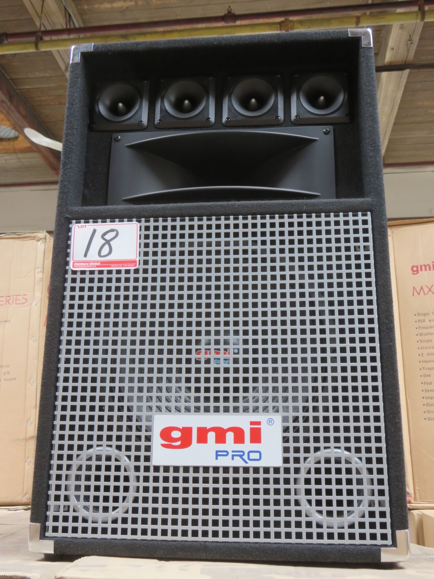 UNITS - GMI PRO MOD 1556 15" DIE-CAST WOOFER DJ SPEAKERS (IN BOXES)