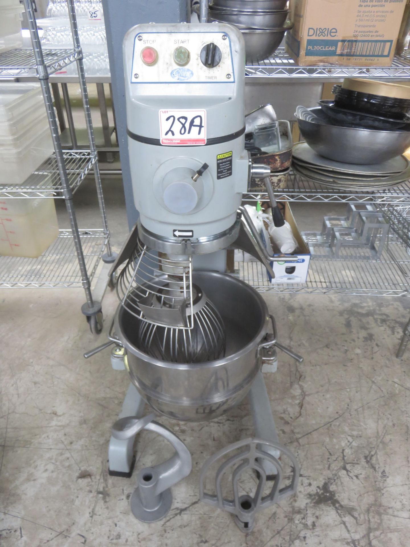 GLOBE SP30 GEAR DRIVEN 30-QUART COMMERCIAL PLANETARY MIXER W/ BOWL ...